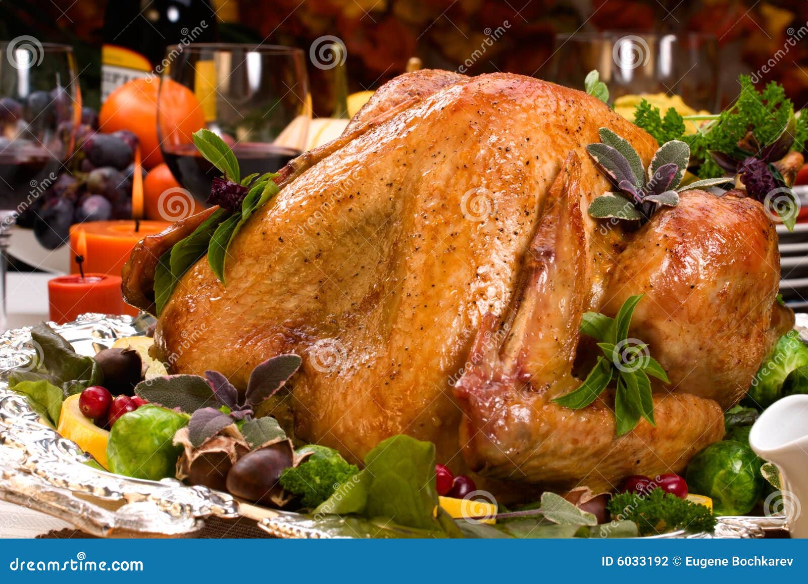 świąteczny indyk zdjęcie stock. Obraz złożonej z żurawina - 6033192