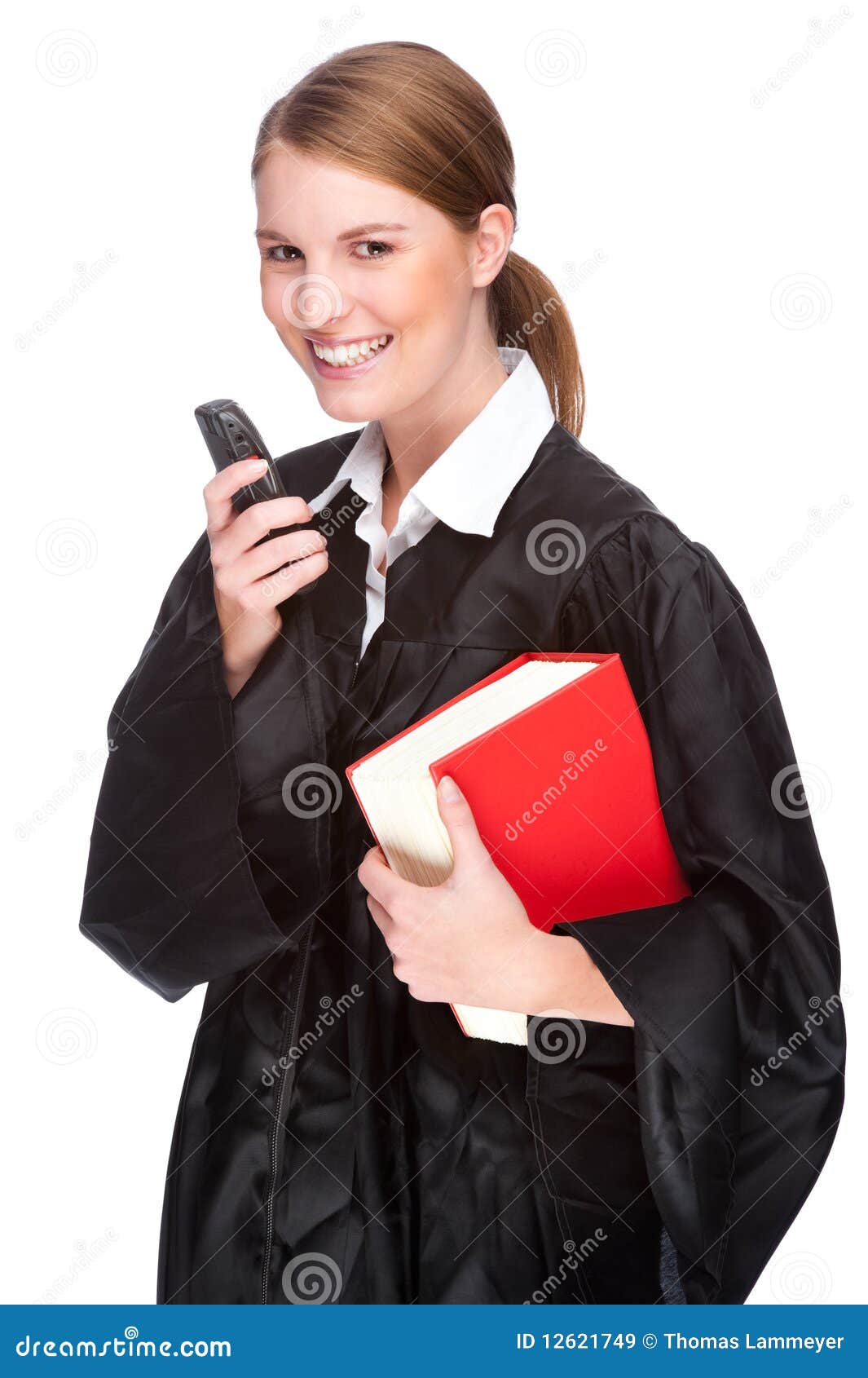 żeński prawnik obraz stock. Obraz złożonej z nagrywanie - 12621749