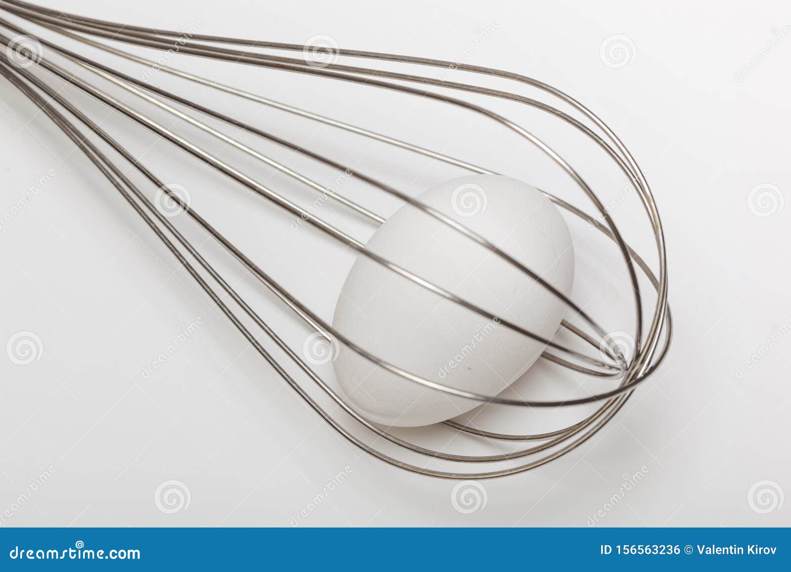Ð•gg Wire Stirrer, with Egg Inside on a White Background Stock Photo ...