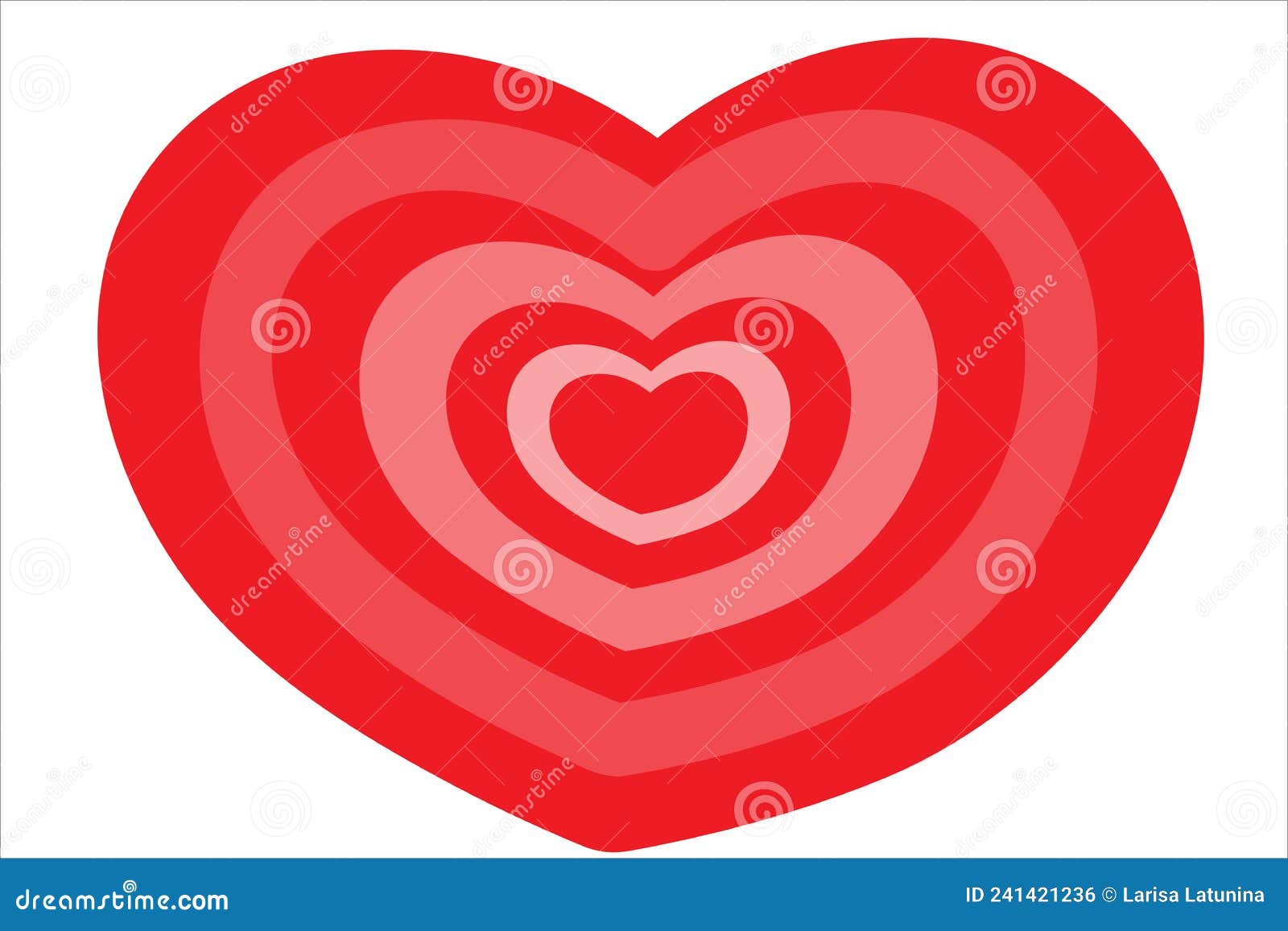 Isolated Vector Image. Red Heart on a White Background Stock Vector ...