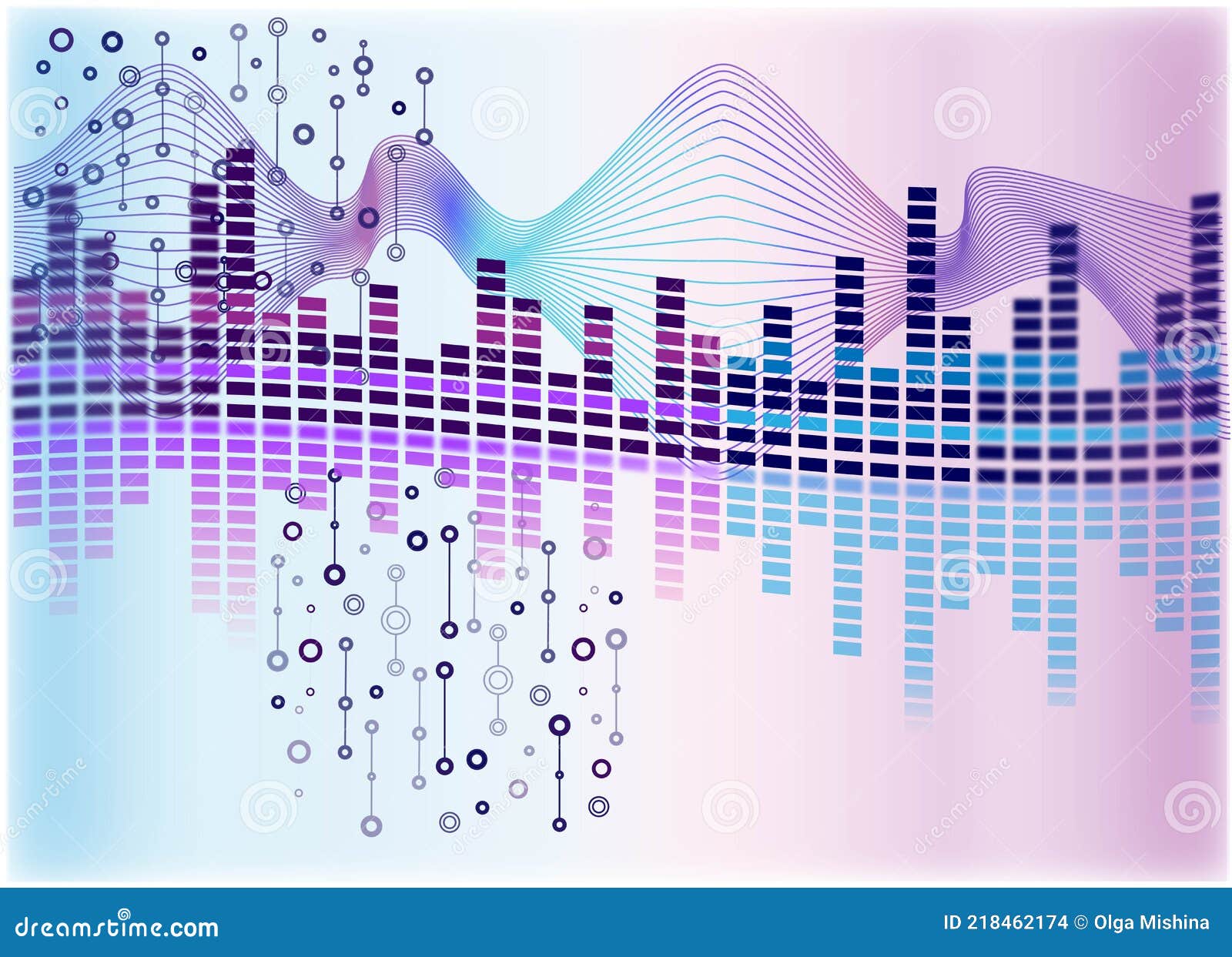 Retro Sound Wave Illustration, Music Content, Geometric Shapes, Speaker ...