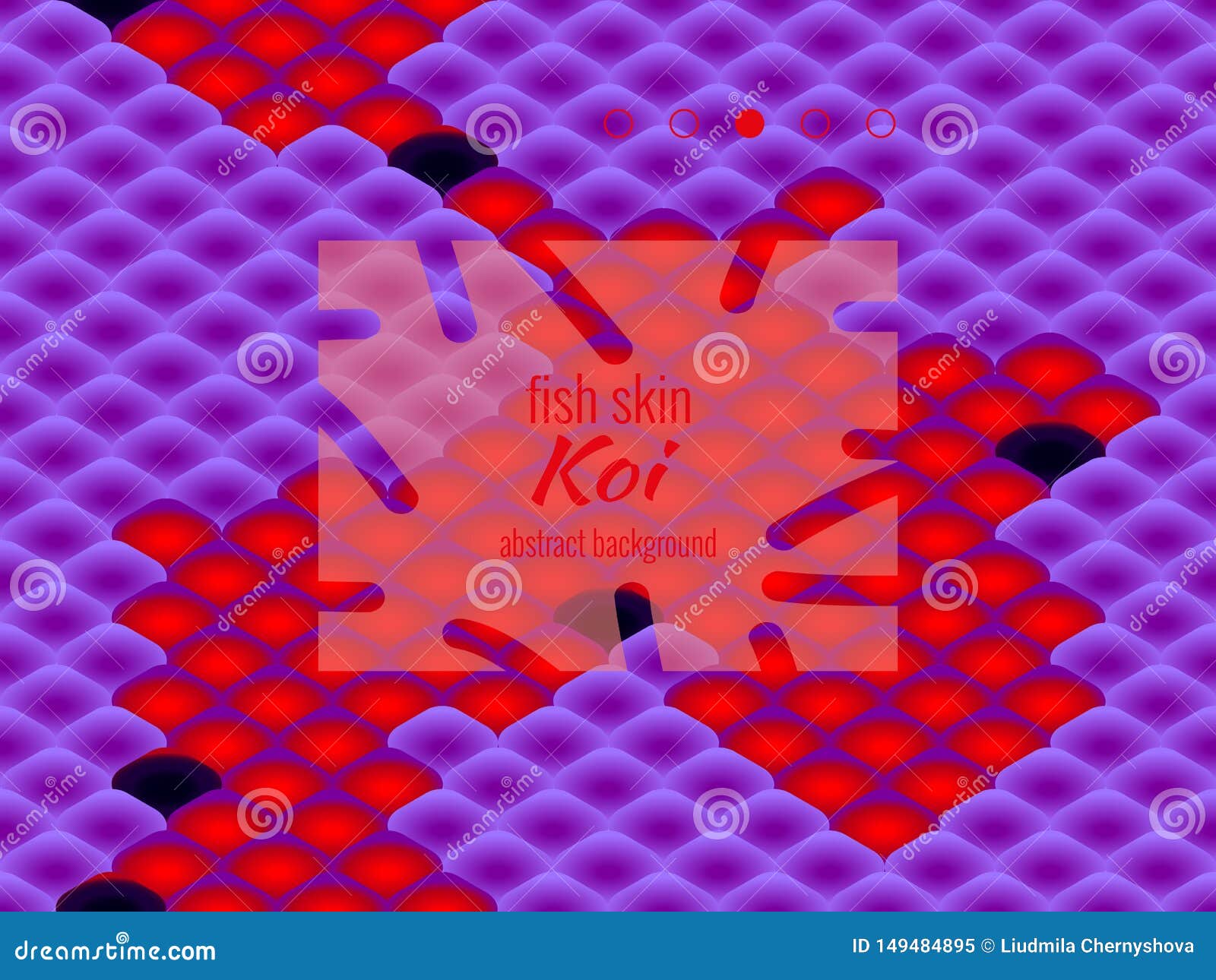 National Oriental Pattern, Colorful Fish Skin of Carp Koi. Seamless Koi ...