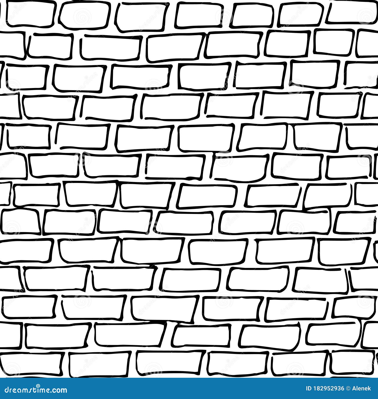 Seamless Pattern with Hand Drawn Textures. Doodle Style. Vector Objects ...