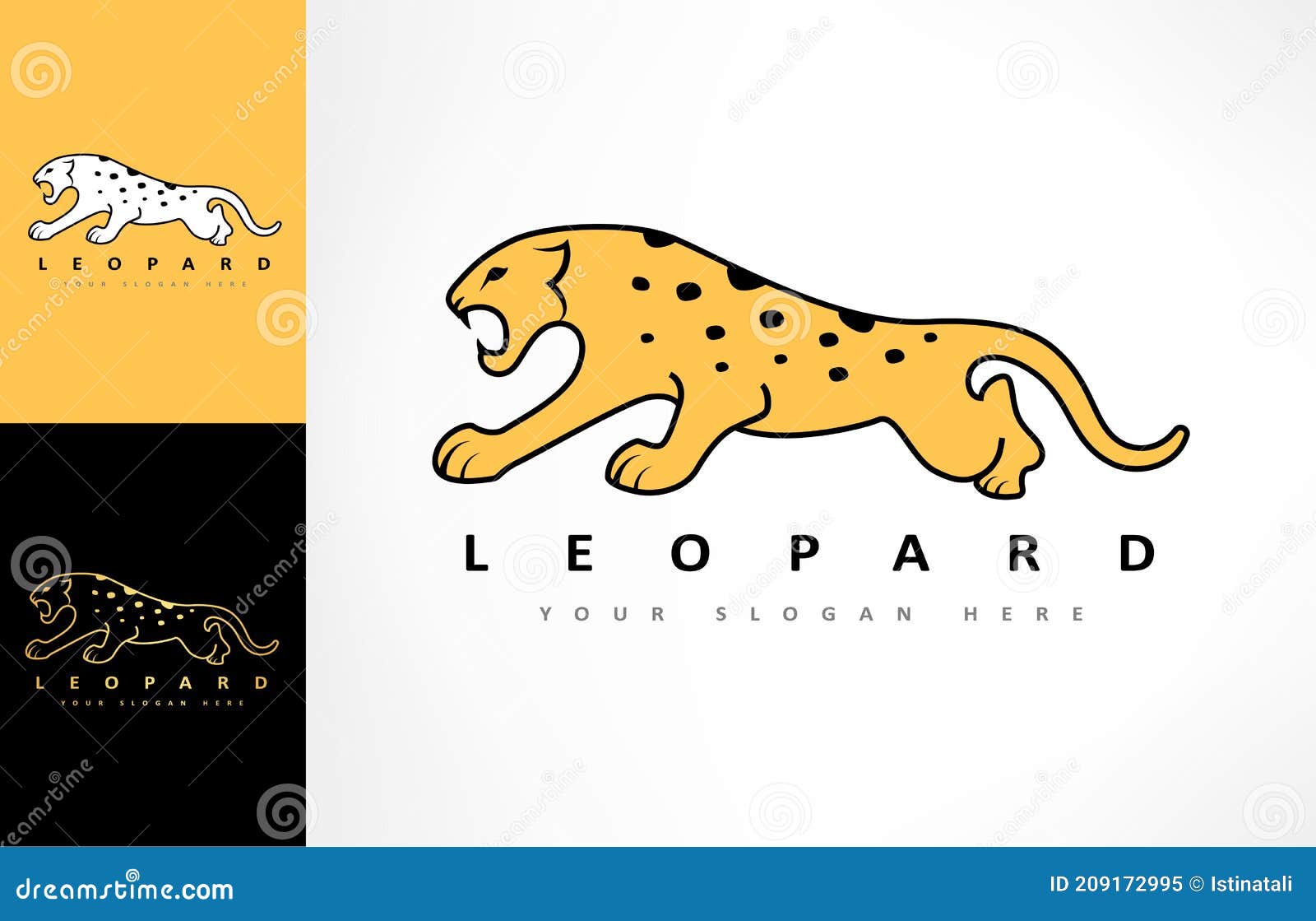 Leopard Logo Vector. Animal Design Stock Vector - Illustration of power ...