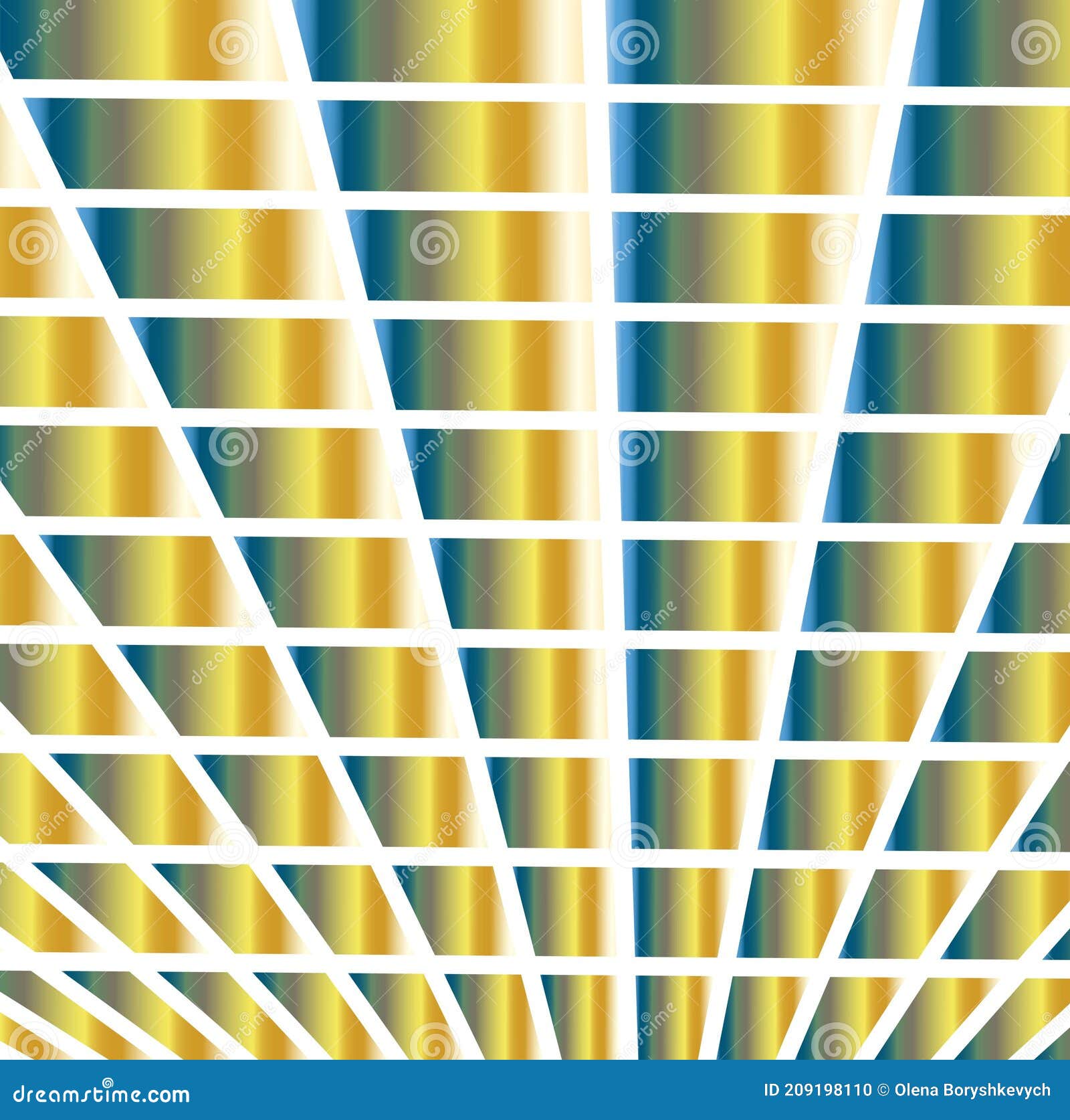 Abstract Background with Pattern of Metal Squares Stock Illustration ...