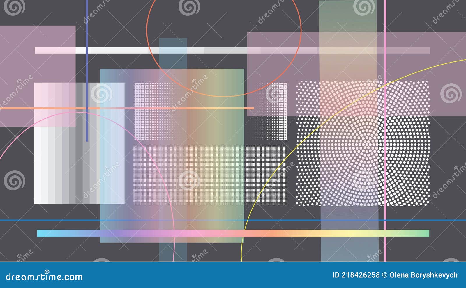 Abstract Background with Squares Abd Lines Stock Illustration ...