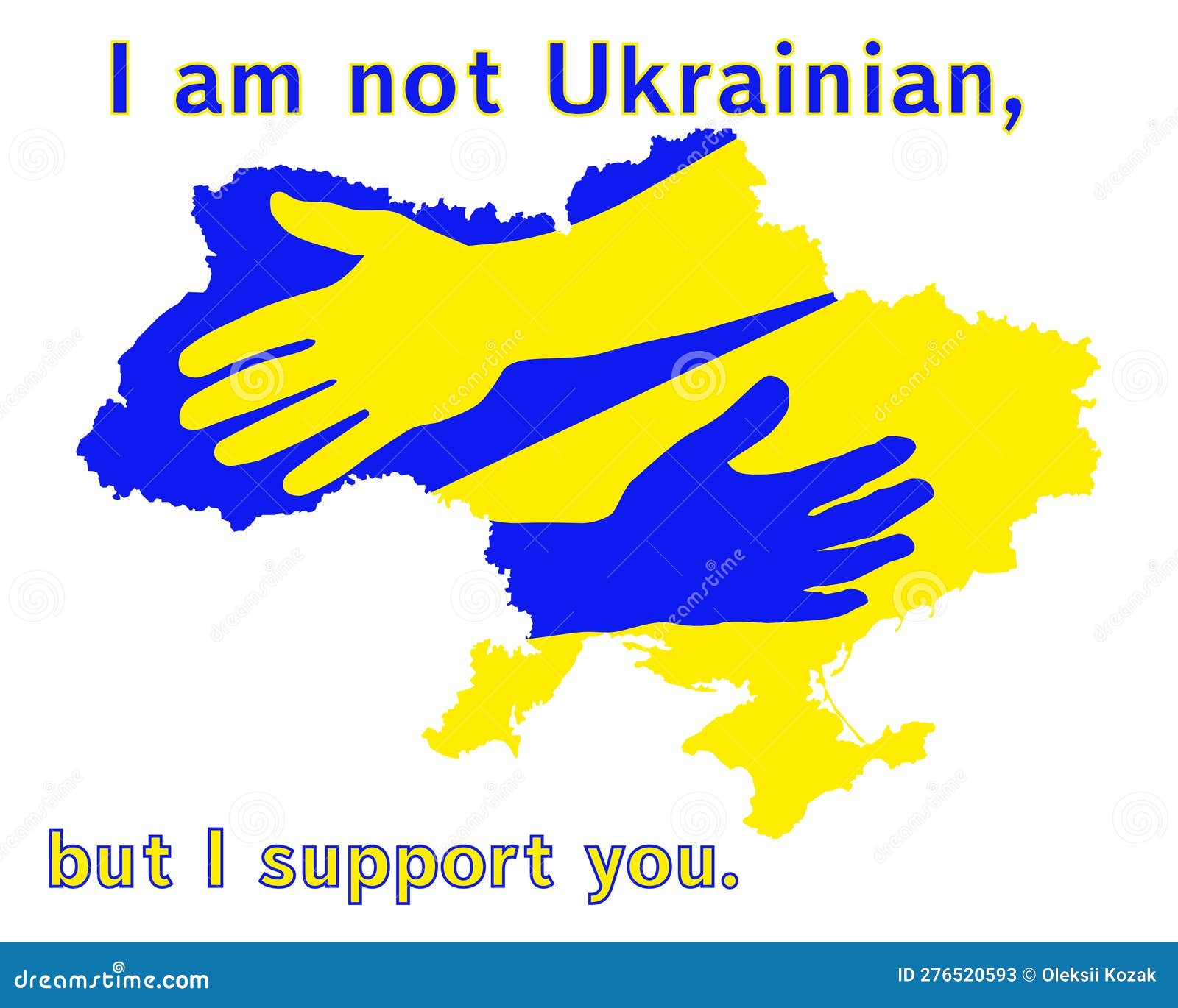 I Support Ukraine, Ukrainian Symbols. for the Media Stock Vector ...