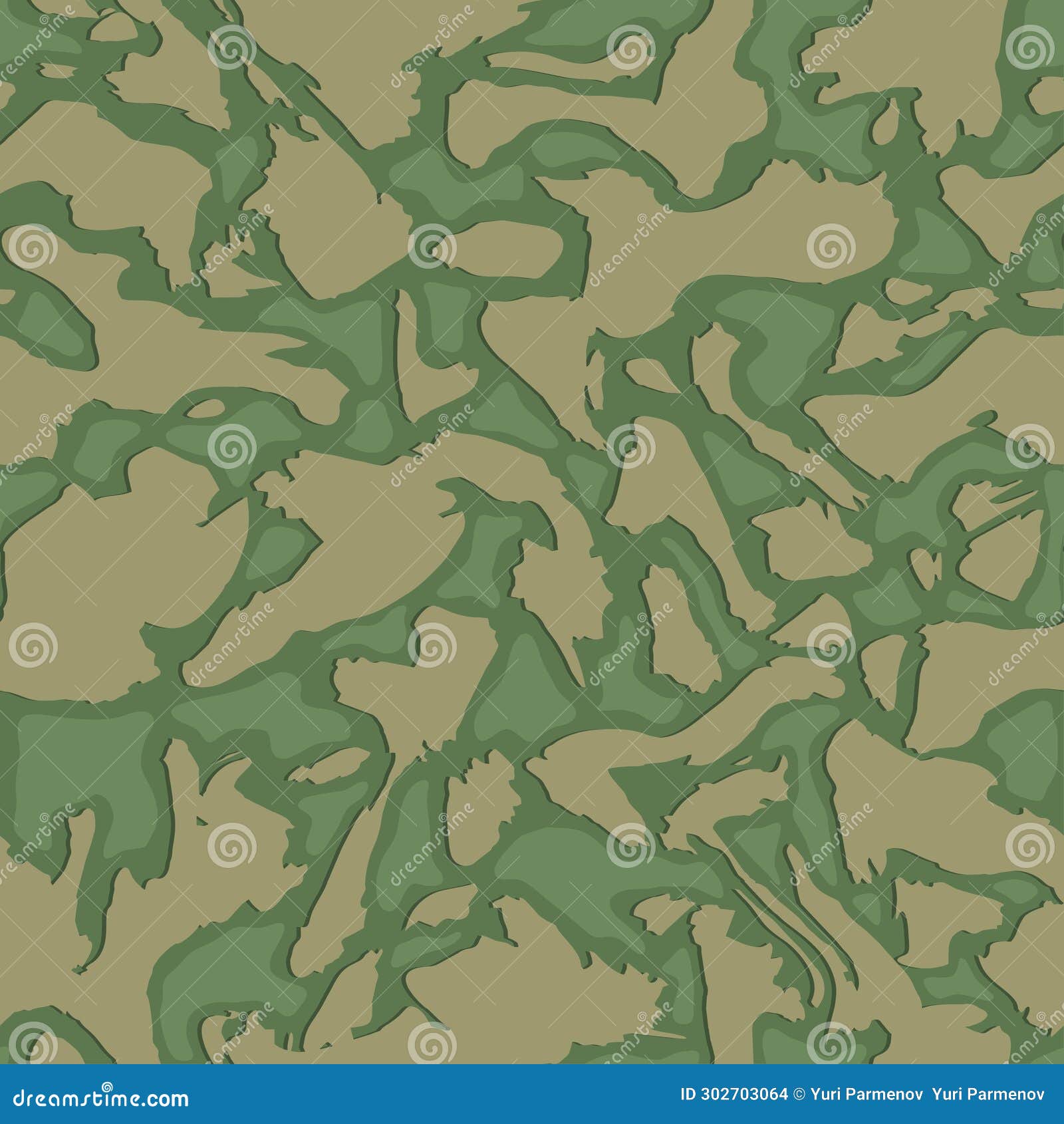 Abstract Camouflage Seamless Pattern. Camo Background, Natural Curved ...