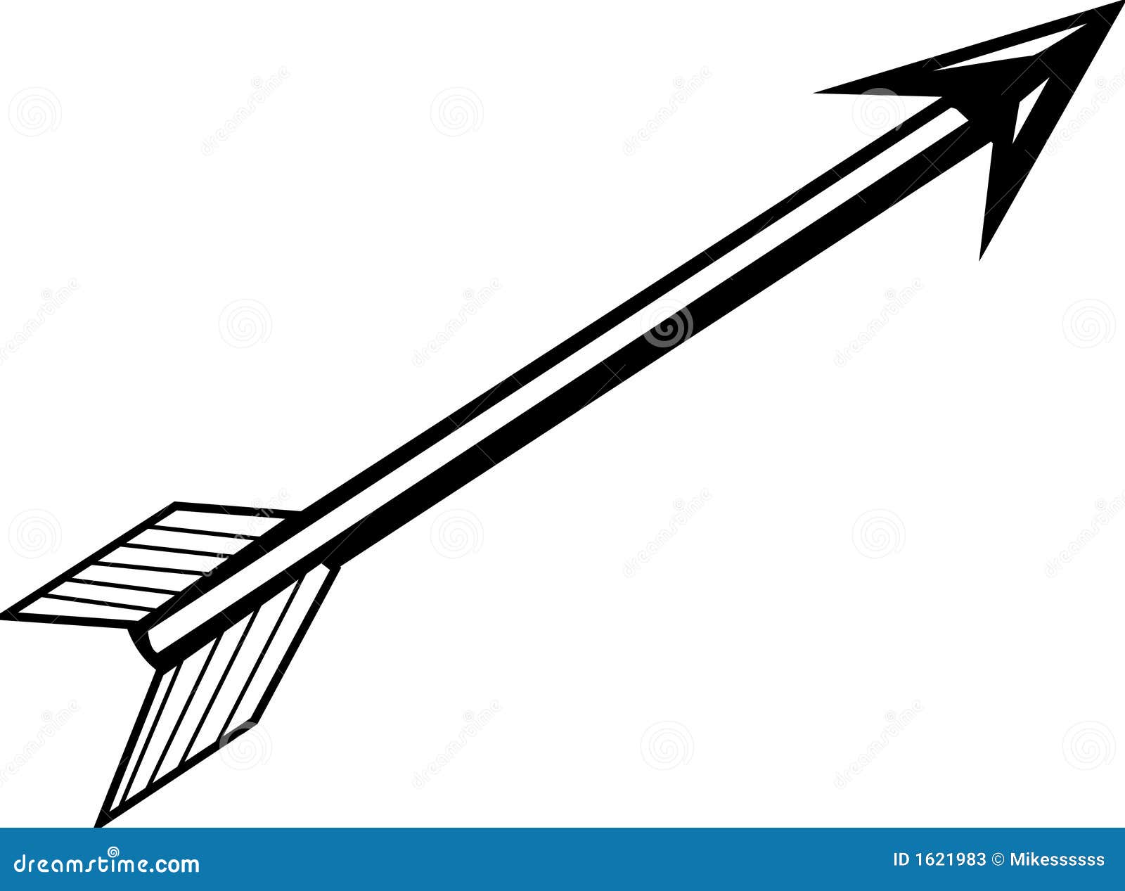 Распечатать раскраску стрела