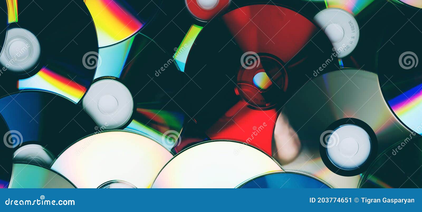 Ð¡d Disc Background. Compact Disk Collection Decoration Stock Image ...