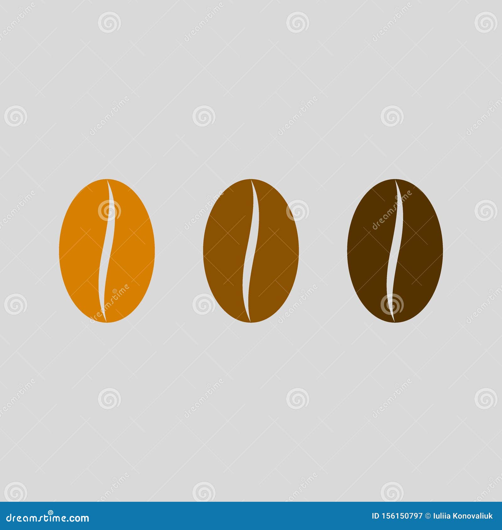 Ð¡offee Bean Vector Icon. Coffee Roasting Stock Vector - Illustration ...