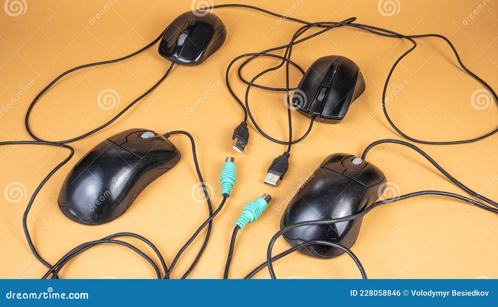 Ð¡omputer mice stock photo. Image of finger, draw, office - 228058846