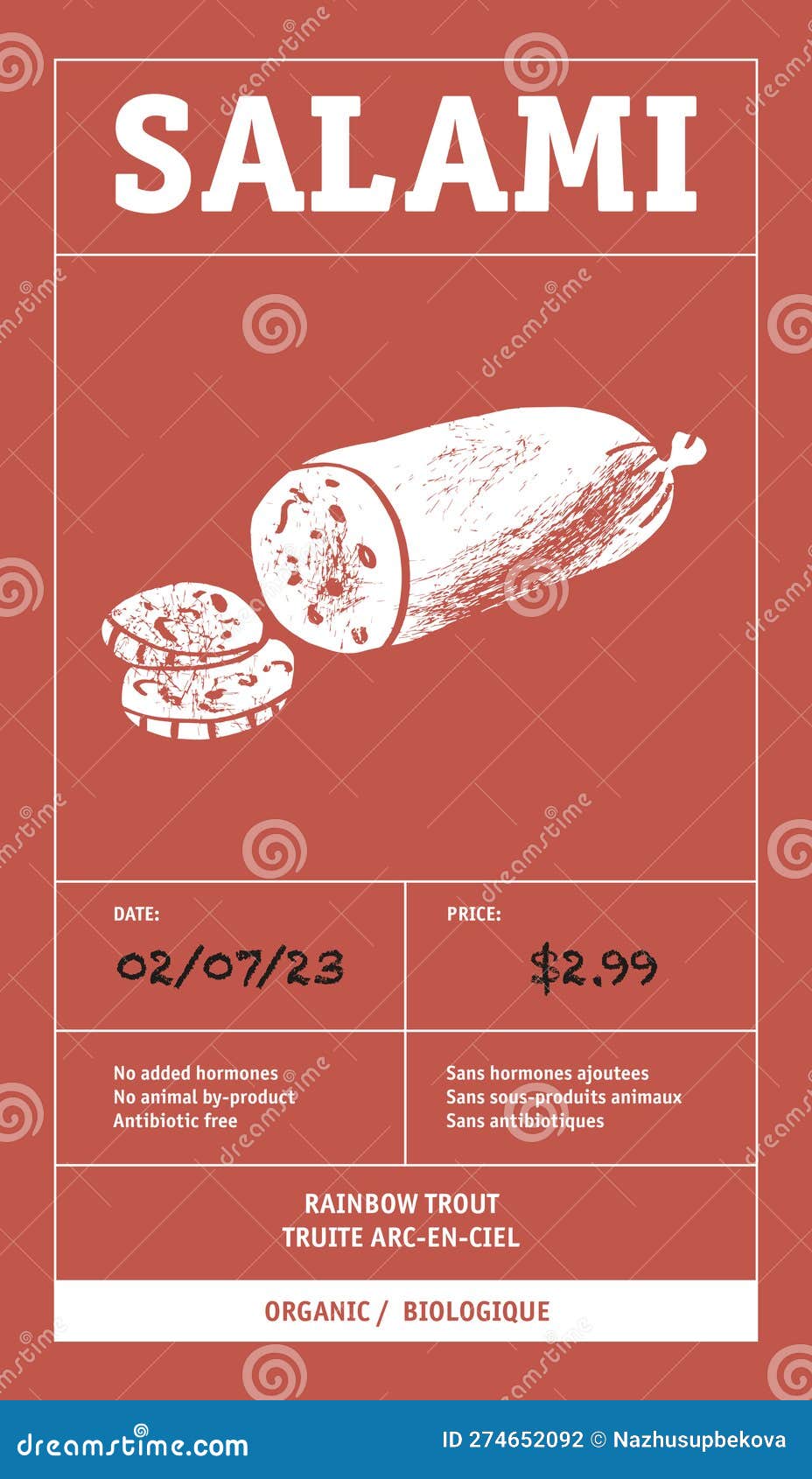 Meat, Salami Abstract Vector Packaging Labels Design Set Stock Vector ...