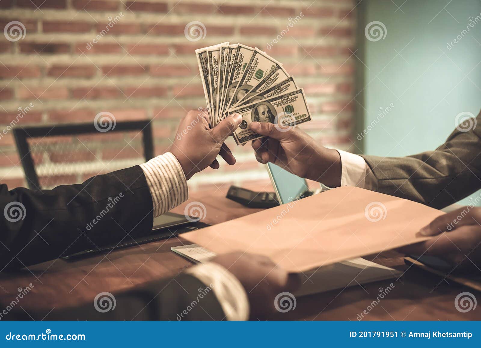 à¸ºBribery of Public Officials. Bribery Officer Stock Image - Image of ...