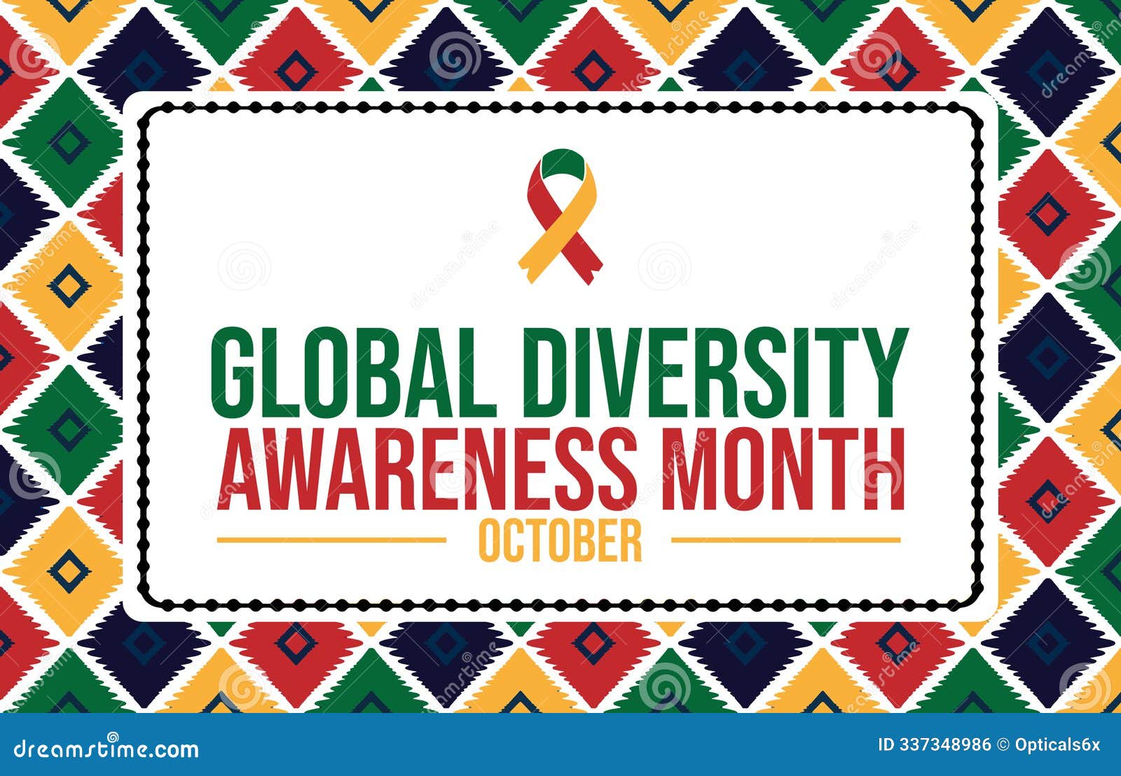 Global Diversity Awareness Month Banner for October 2024, Celebrating ...