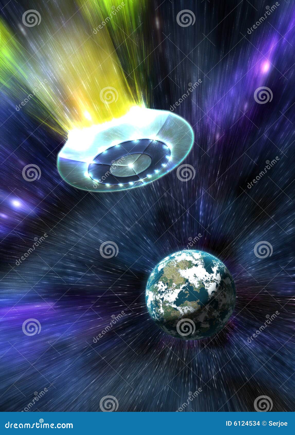 Invasion 库存例证. 插画 包括有 科学, 超空间, 幻想, 轨道, 超过, 背包, 侵略者, 魔术 - 6124534