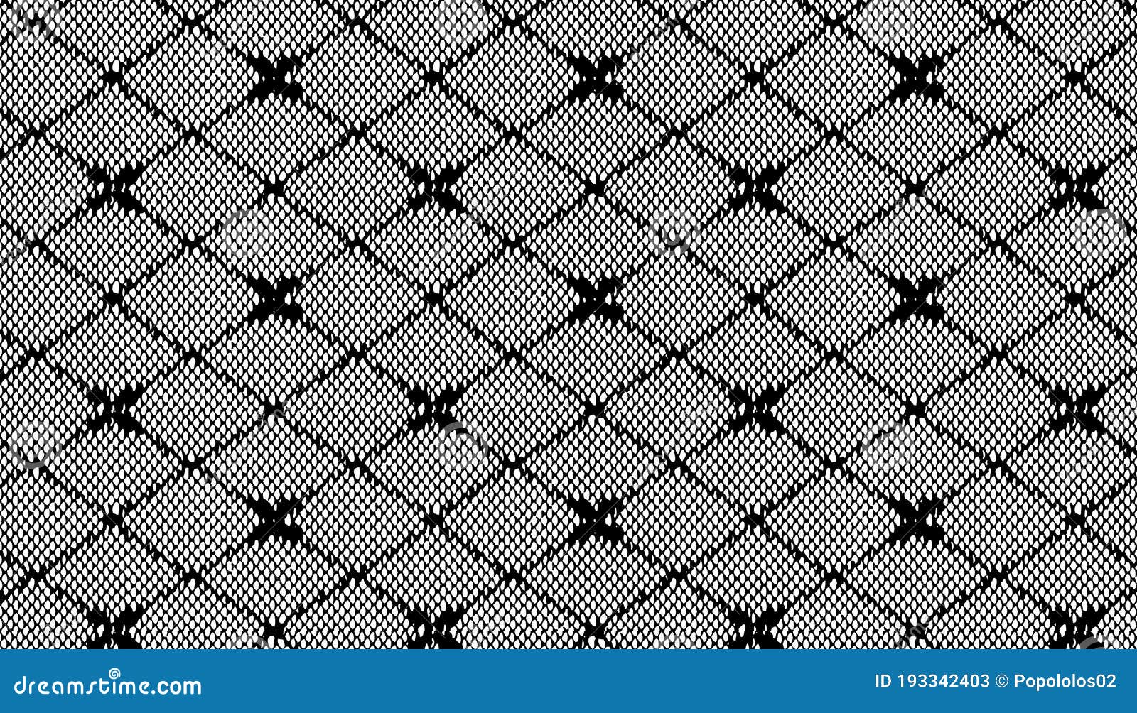 Vector Seamless Pattern with Flower. Jacquard Mesh Lace Fabric. Stock ...