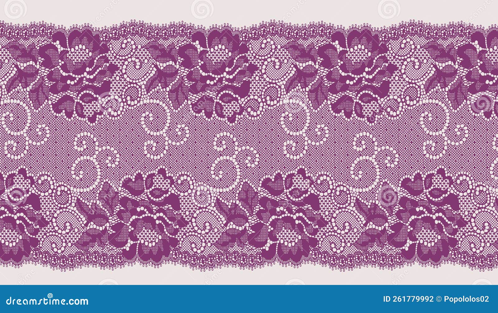 Elegant Lace with Floral on White Background. Stock Photo - Image of ...