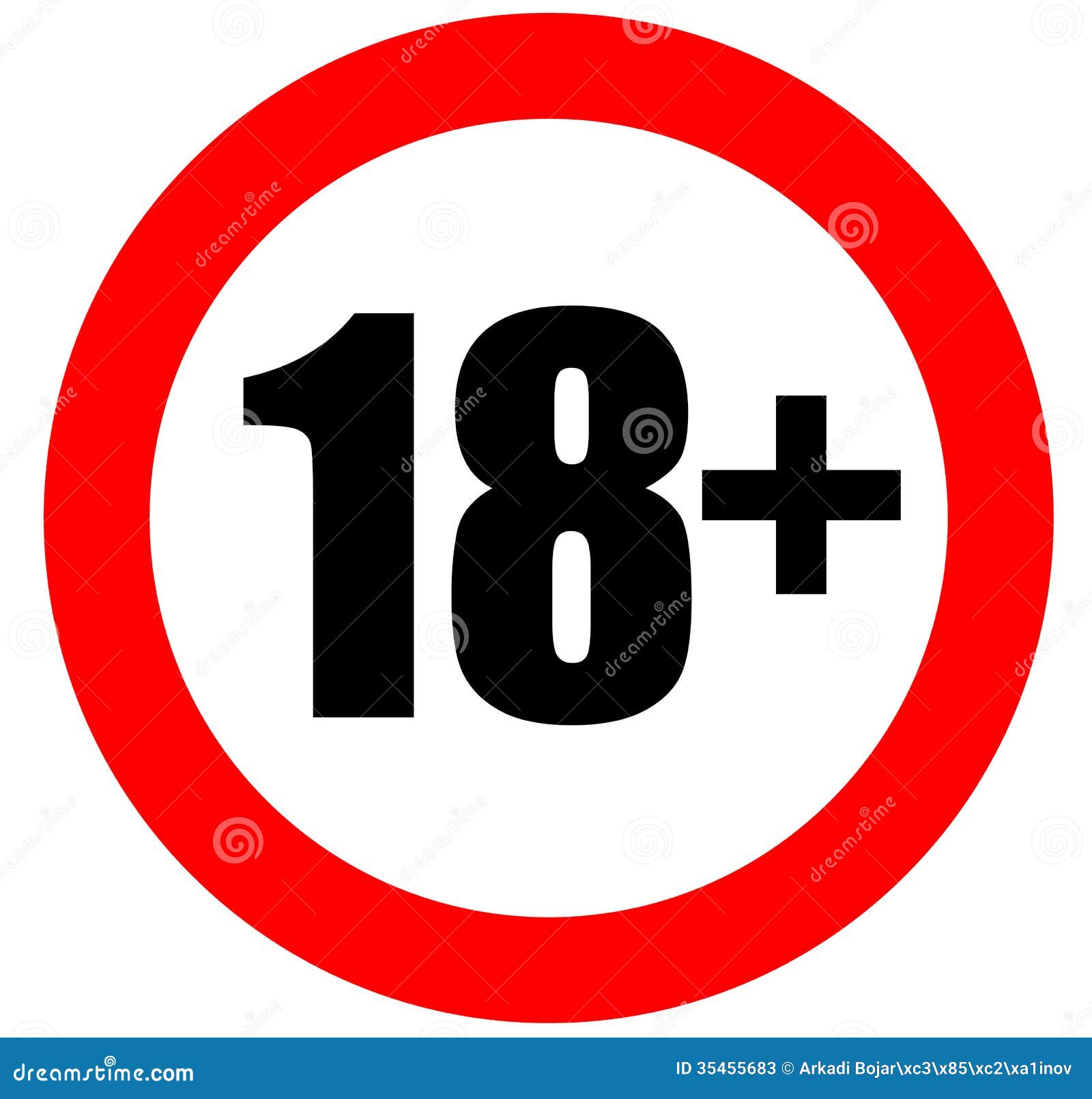 十八标志 库存例证. 插画 包括有 法律, 人员, 编号, 栏杆的支, 成人, 钞票, 背包, 超过, 红色 - 35455683