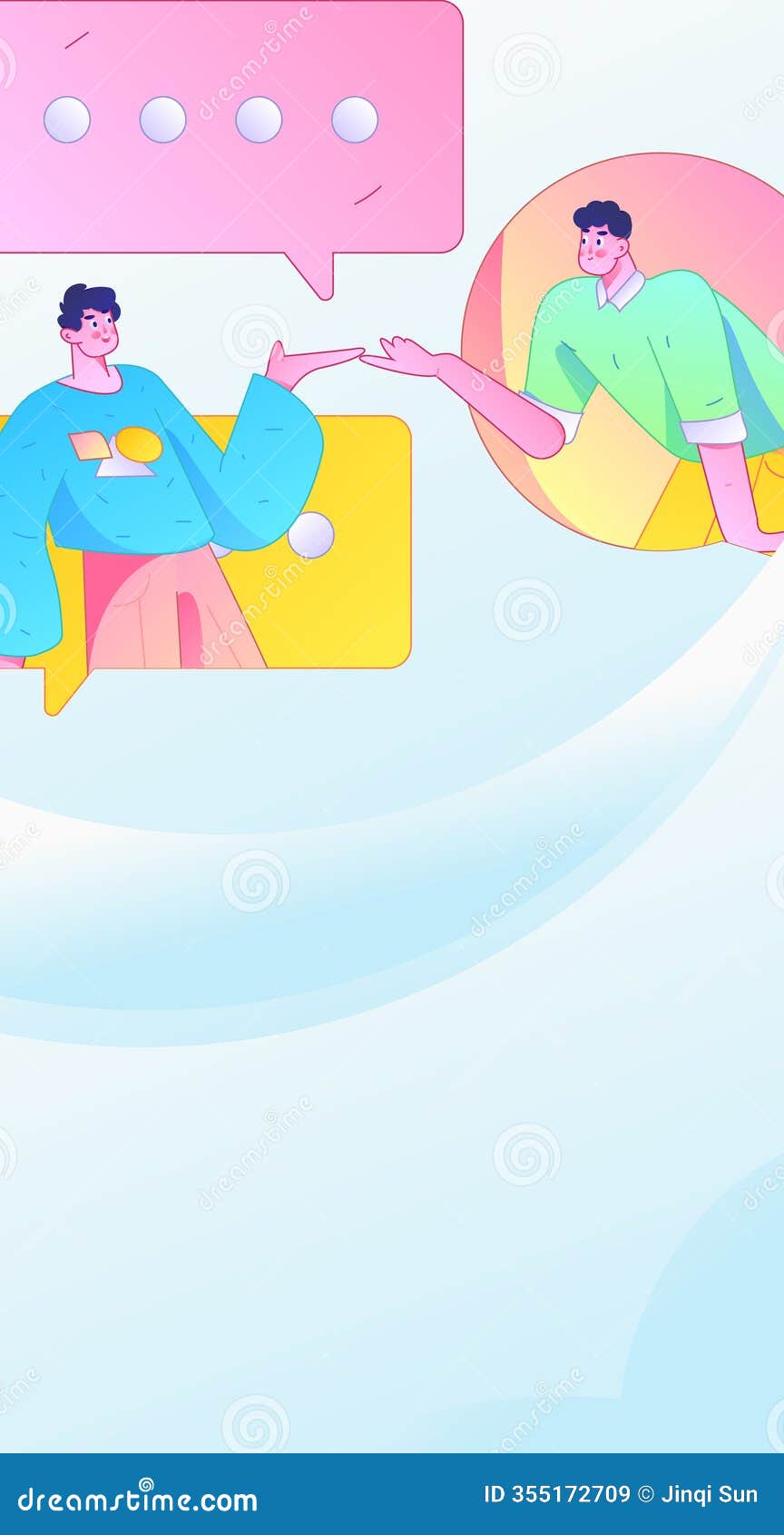 Communicate with Consultants Flat Vector Character Concept Operation ...