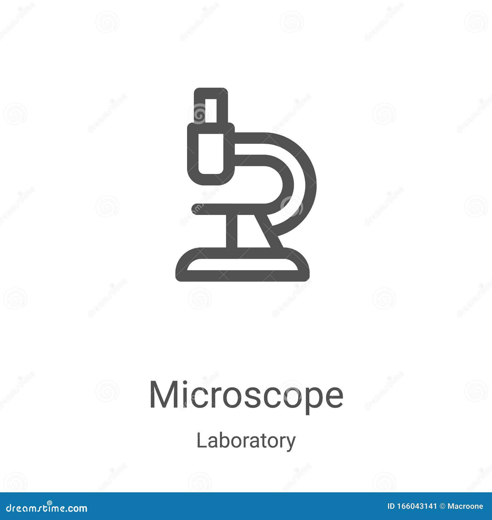 实验室采集的显微镜图标矢量 细线显微镜轮廓图标矢量图示 用于的线性符号 向量例证 - 插画 包括有 健康, 化学: 166043141