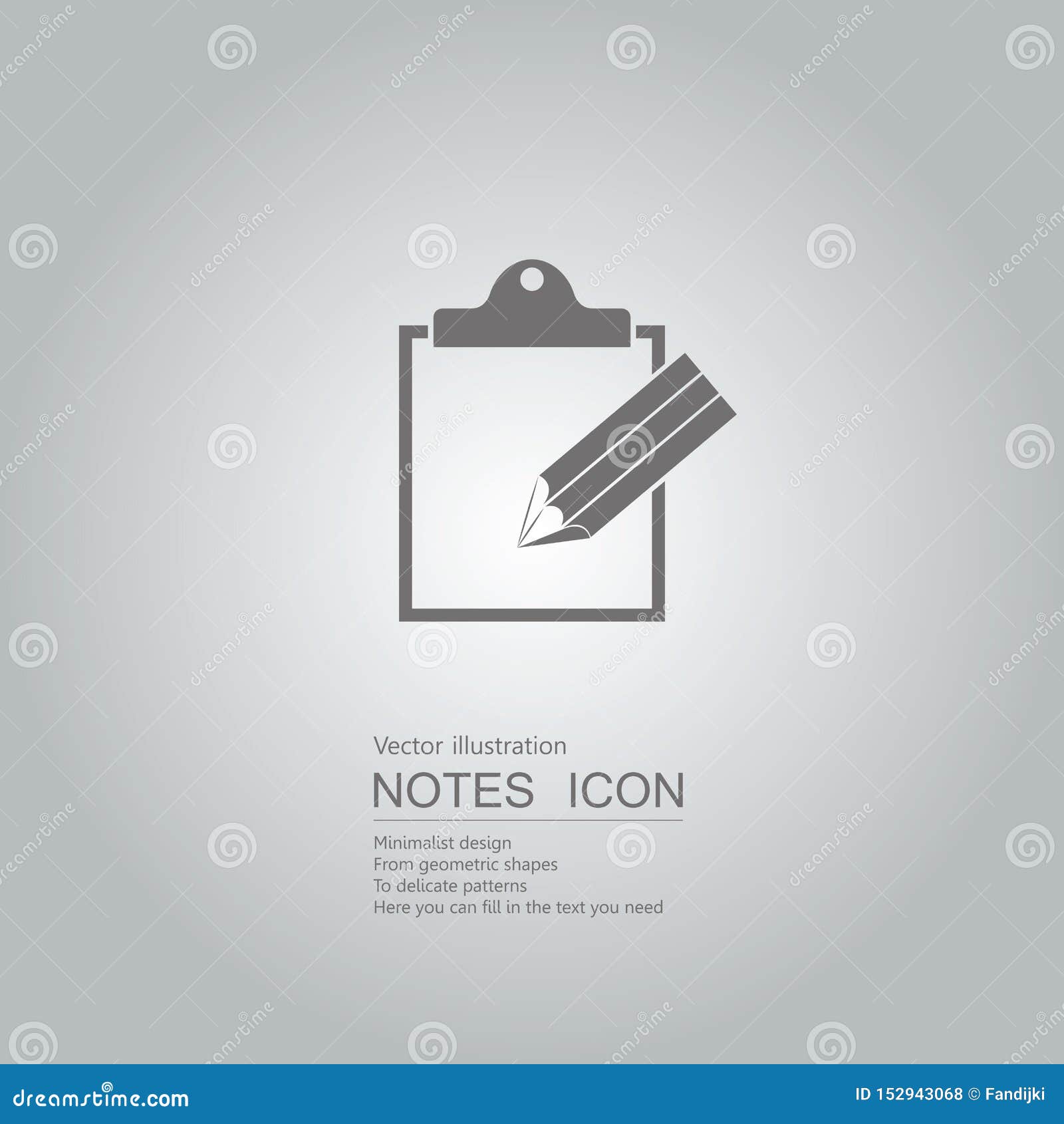 Sticky notes and pencil. stock vector. Illustration of office - 152943068