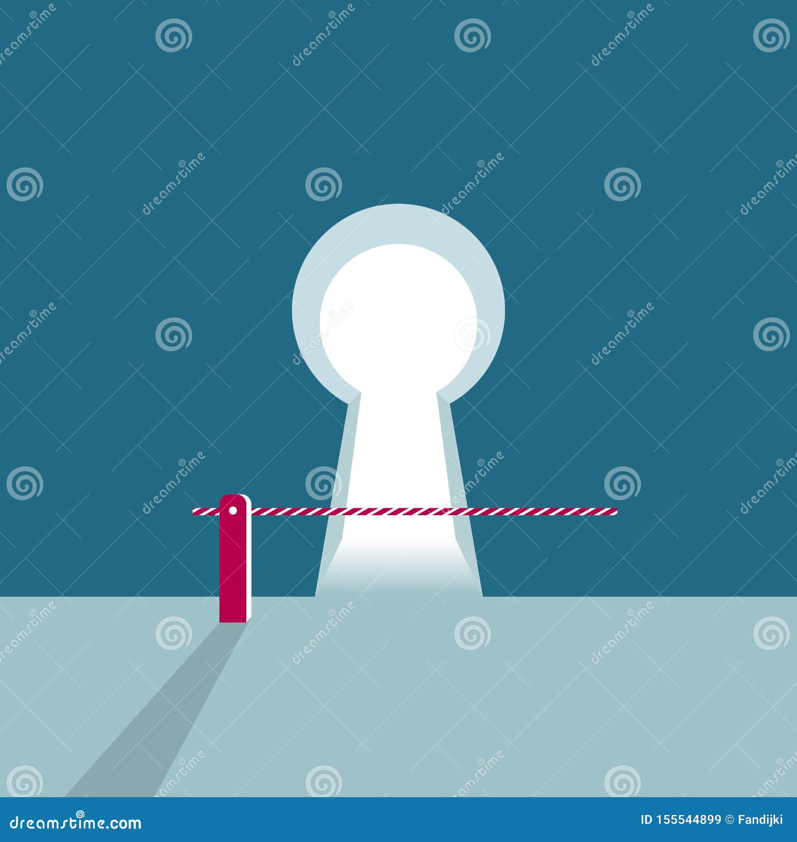 Automatic Boom Barrier Gate Set Stock. Stock Vector - Illustration of ...