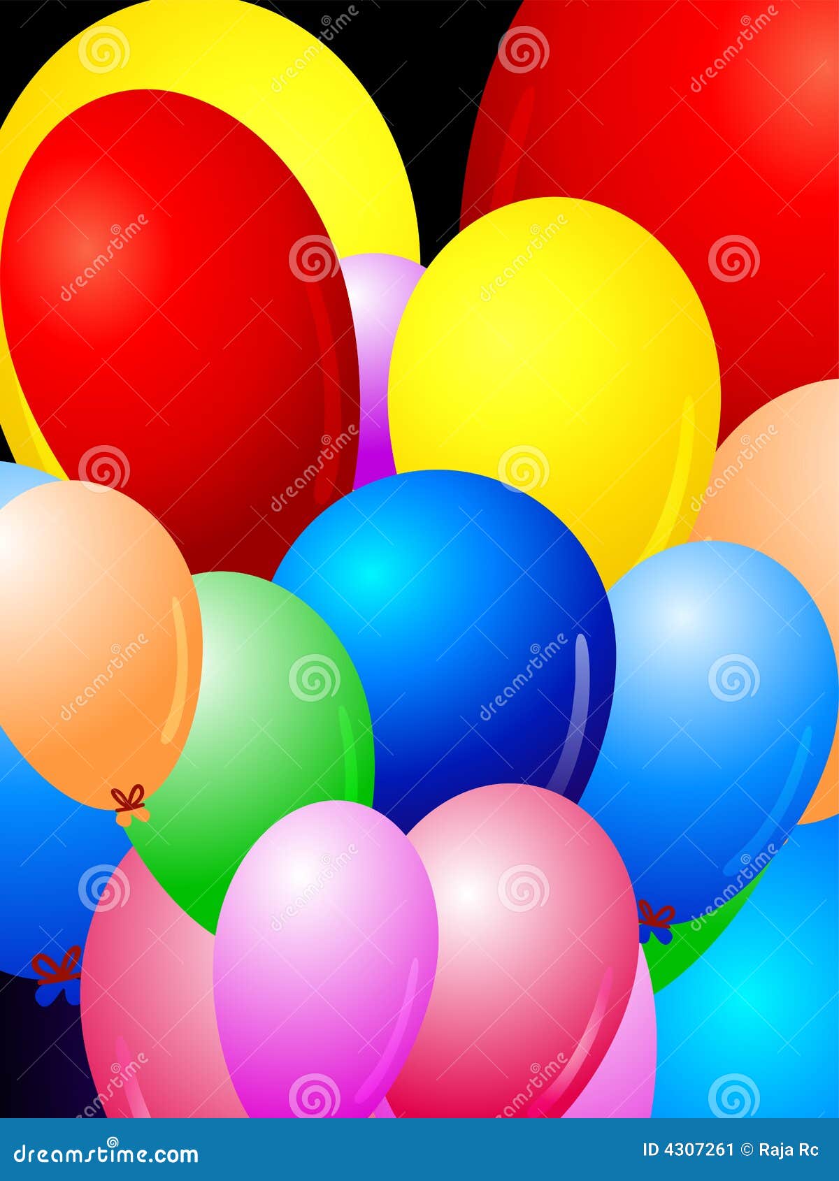 Balloons 向量例证. 插画 包括有 看板卡, 背包, 粉红色, 红色, 乐趣, 愉快, 图画, 圈子 - 4307261