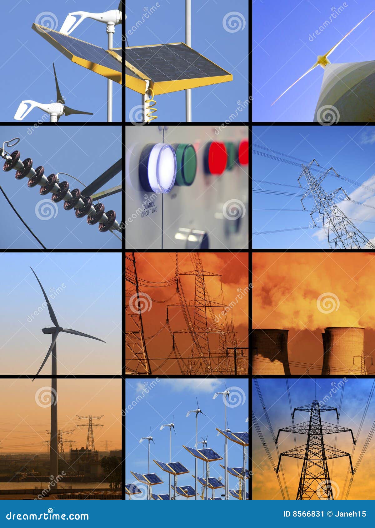 Electrical energy 库存例证. 插画 包括有 正方形, 岗位, 温暖, 技术, 全球, 五颜六色 - 8566831