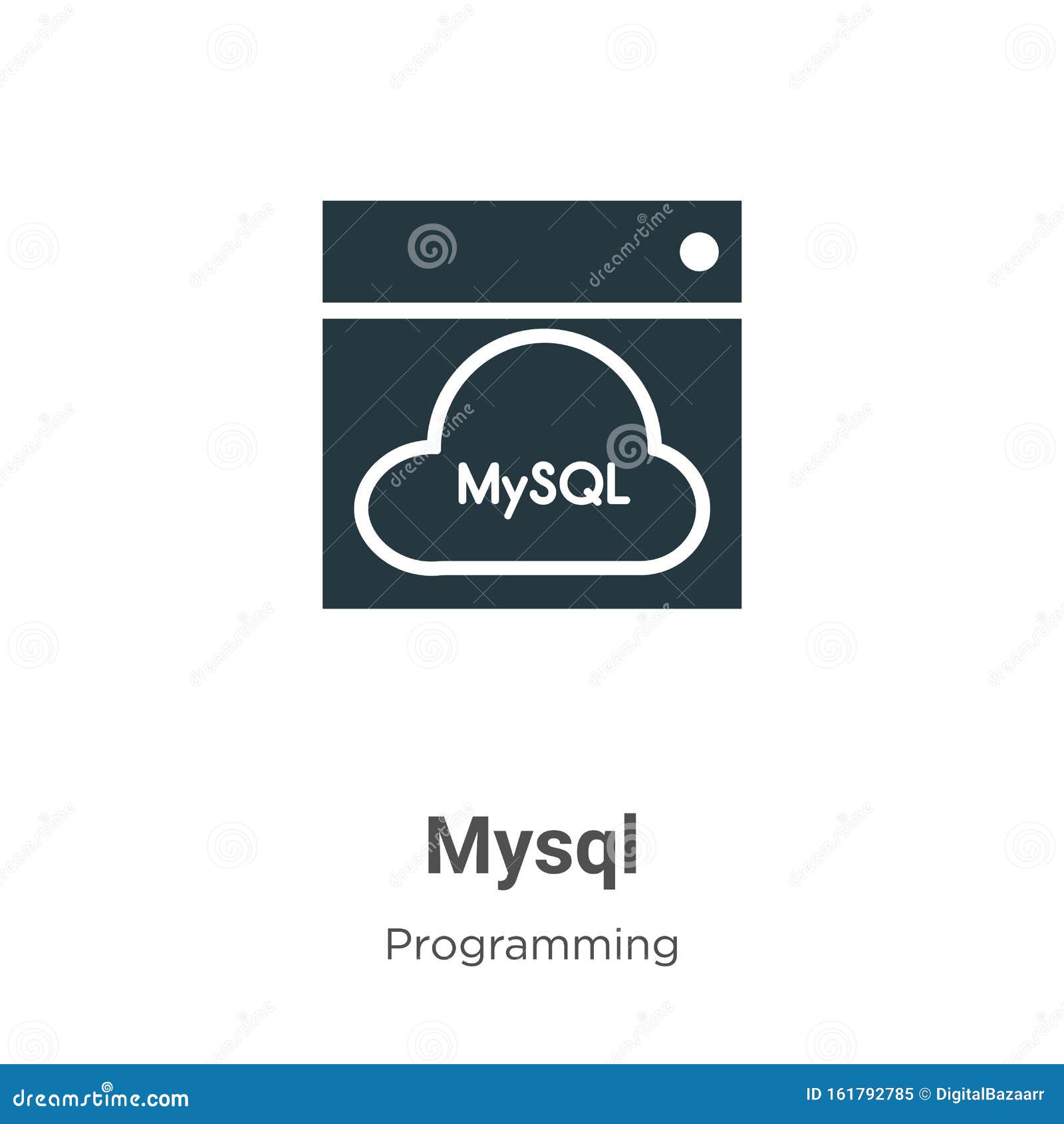 白色背景上的Mysql矢量图图标 基于移动概念的现代编程集的平面矢量mysql图标符号 向量例证 - 插画 包括有 信息, 查出: 161792785