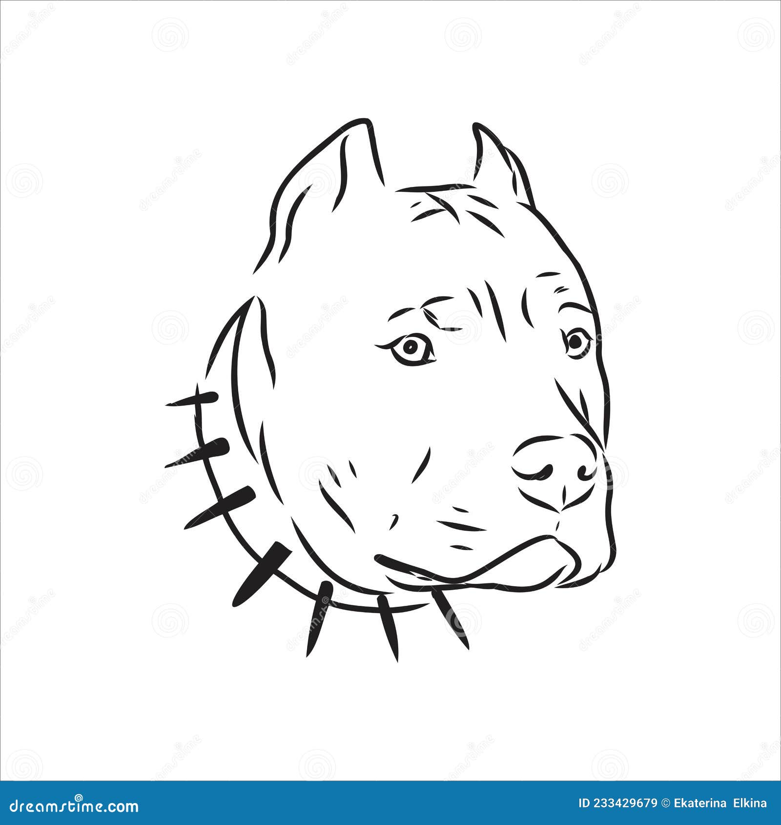 矢量图素描皮特布尔犬犬梗矢量图 向量例证. 插画 包括有 肌肉, 设计, 似犬, 家谱, 动物, 投反对票 - 233429679