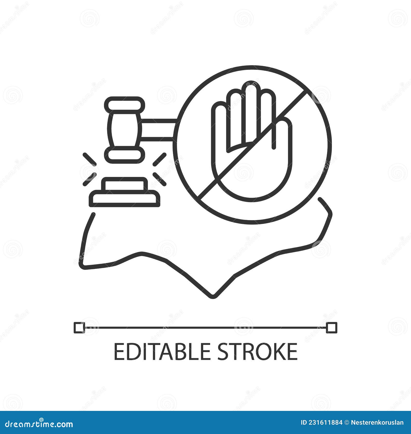 罚款和禁令线性图标 向量例证. 插画 包括有 居住, 城市, 概念, 图画, 禁止, 公民身份, 实现 - 231611884