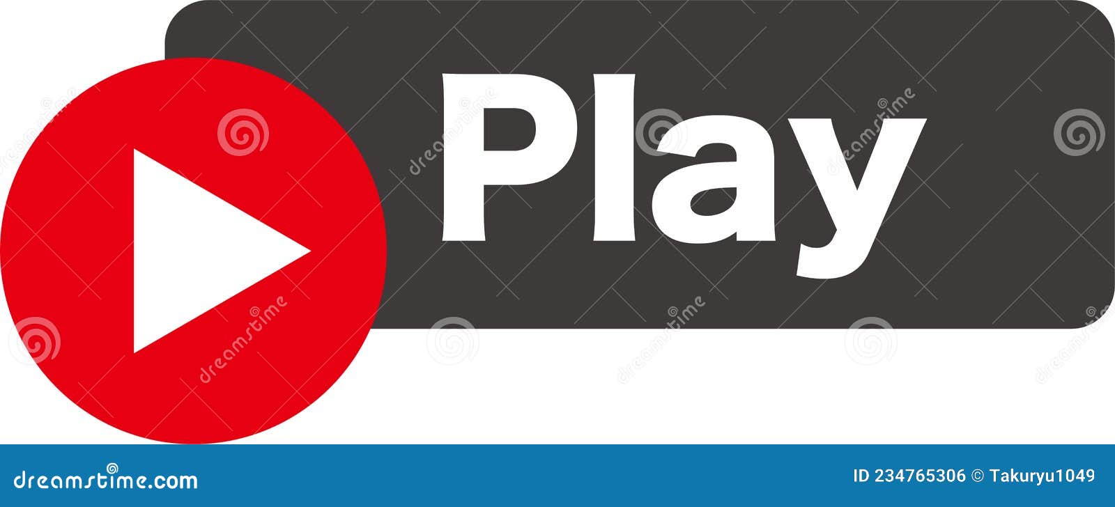 A Set of Icons for the Play Button. Stock Vector - Illustration of ...