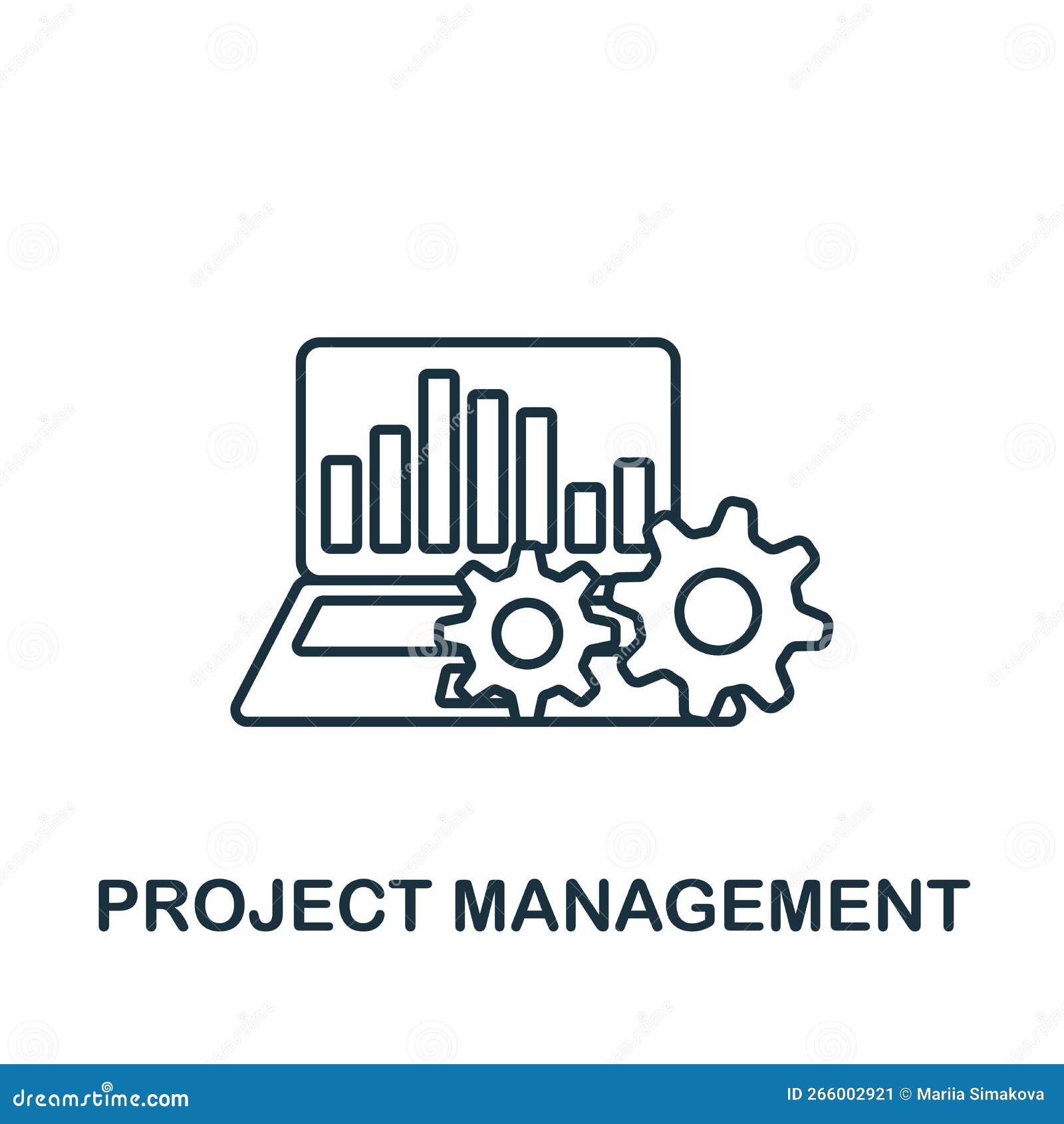 项目管理图标. 模板web设计和信息图形的单色简单项目规划图标 库存例证 - 插画 包括有 发展, 纵的沟纹: 266002921