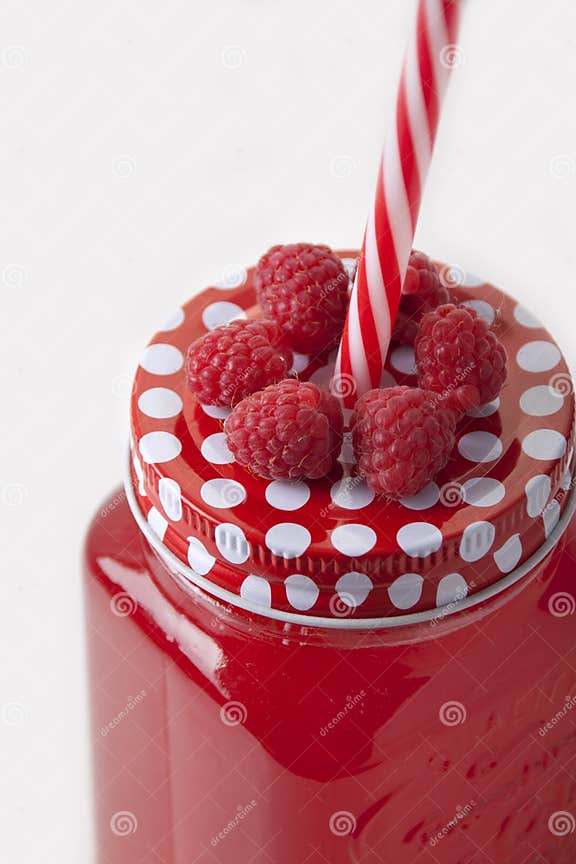 Â Raspberry Drink in a Glass Mug for Drinks Stock Photo - Image of ...