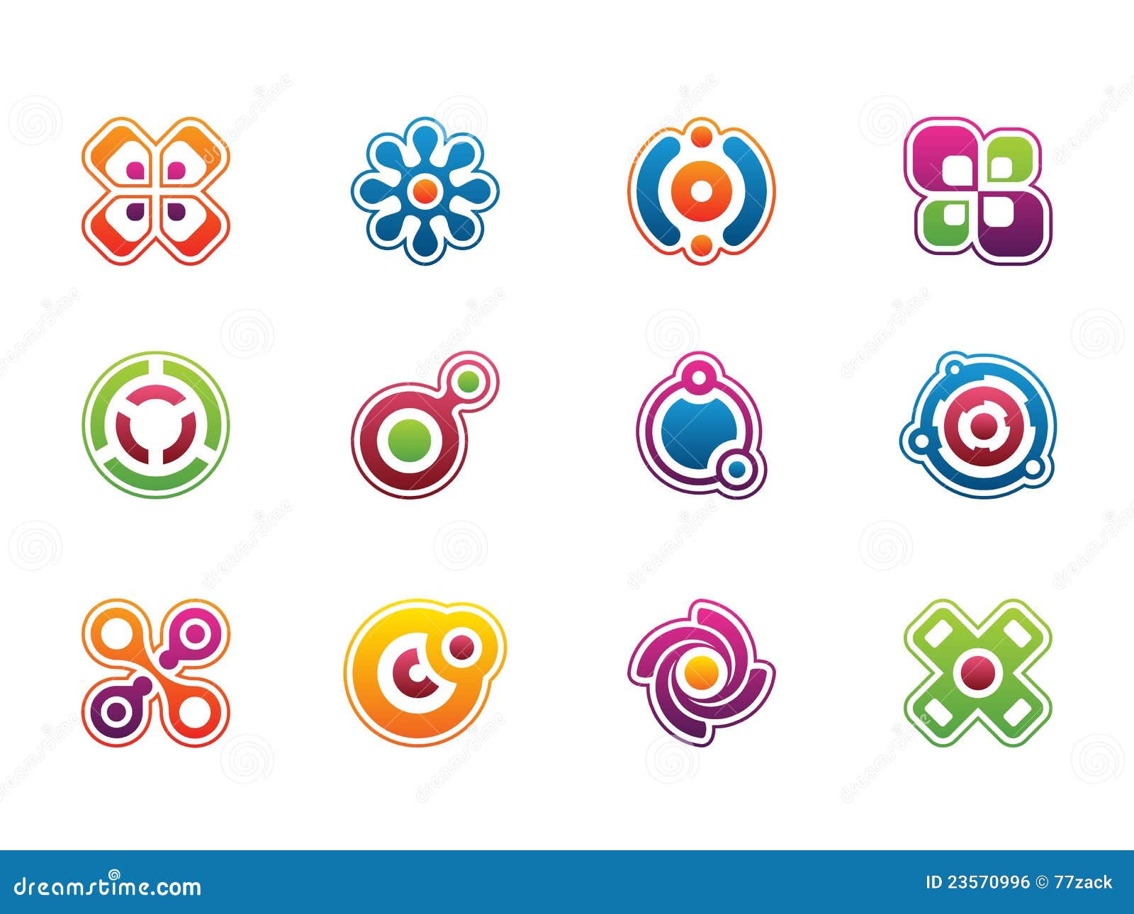 0121 Abstract Symbol Icons stock illustration. Illustration of abstract ...