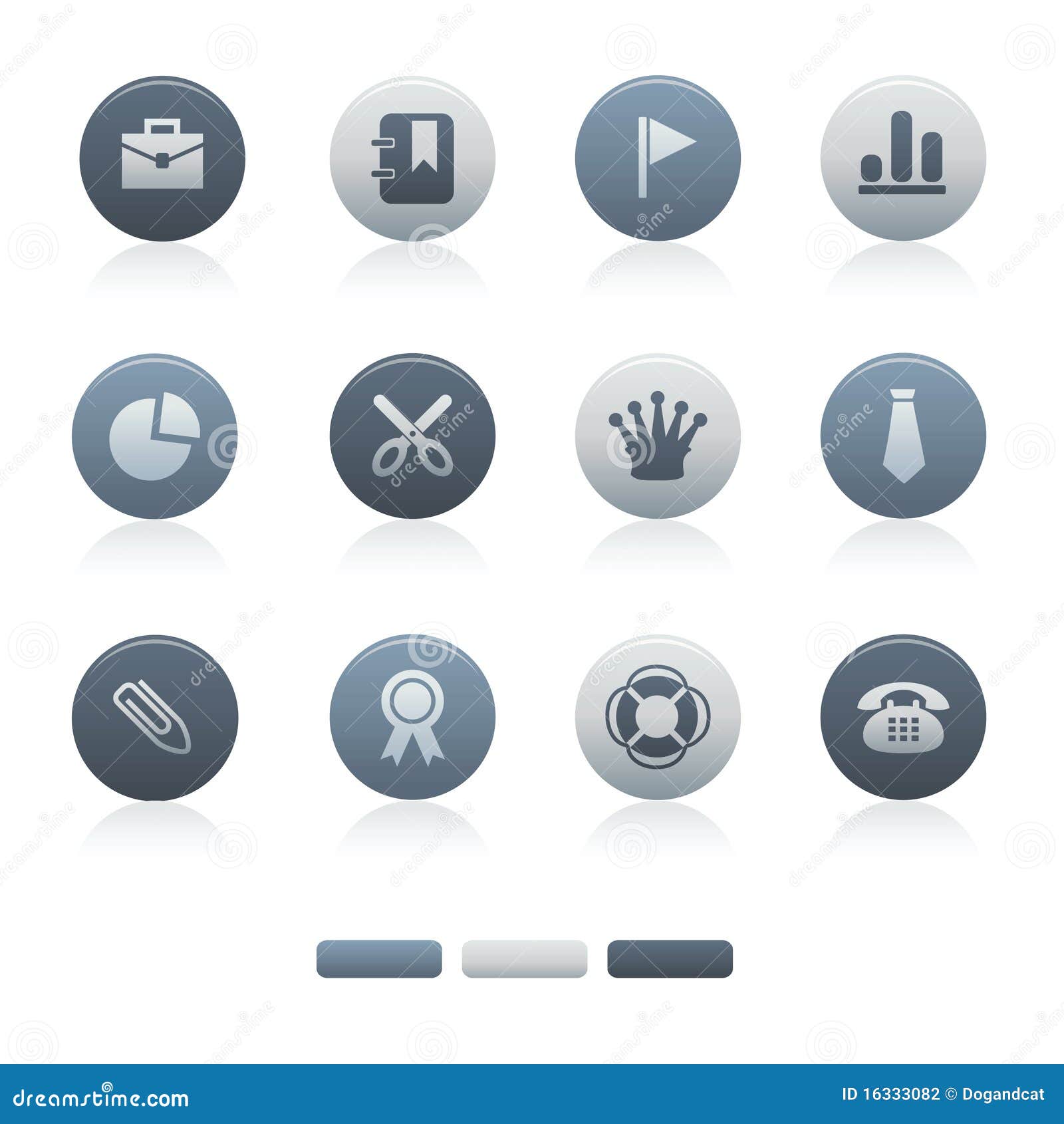 04 Mixed Gray Circle Office Icons Stock Vector - Illustration of ...