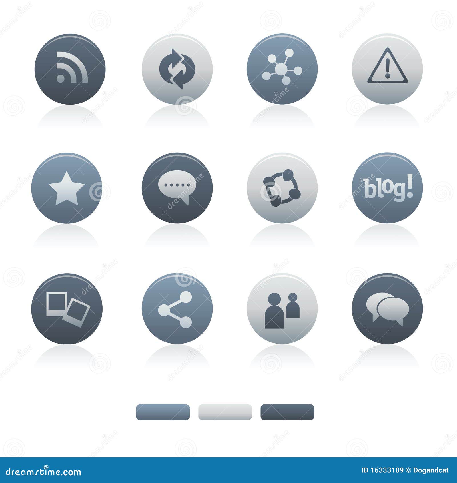 05 Mixed Gray Circle Social Media Icons Stock Vector - Illustration of ...