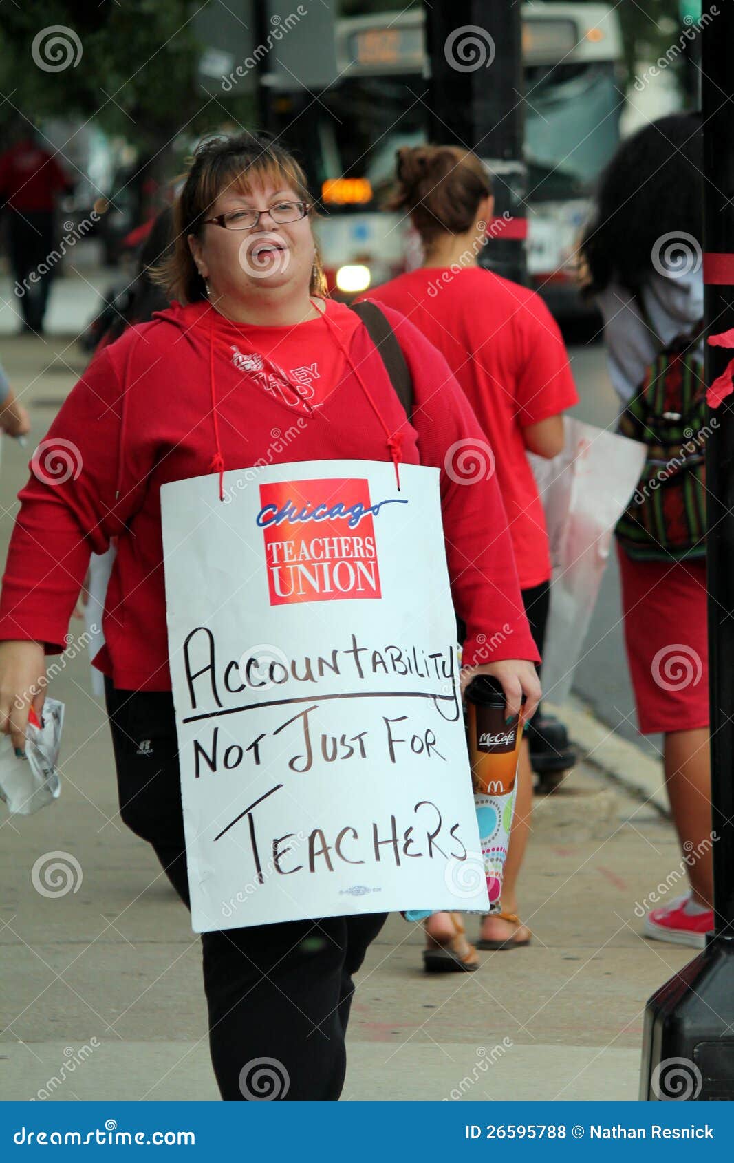 0n strike editorial stock photo. Image of teachers, public - 26595788