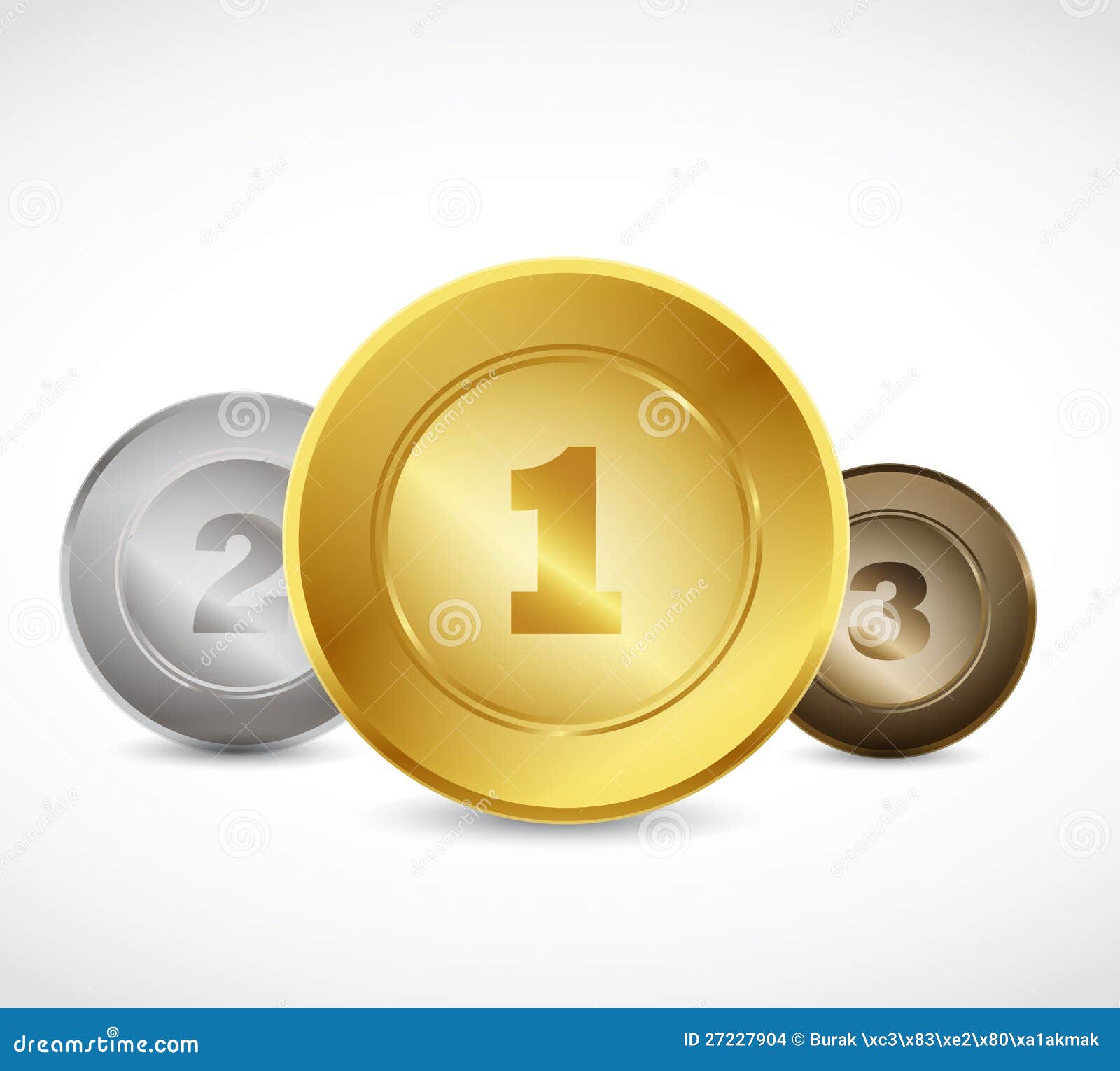 1., 2. und 3. Preise vektor abbildung. Illustration von drittens - 27227904
