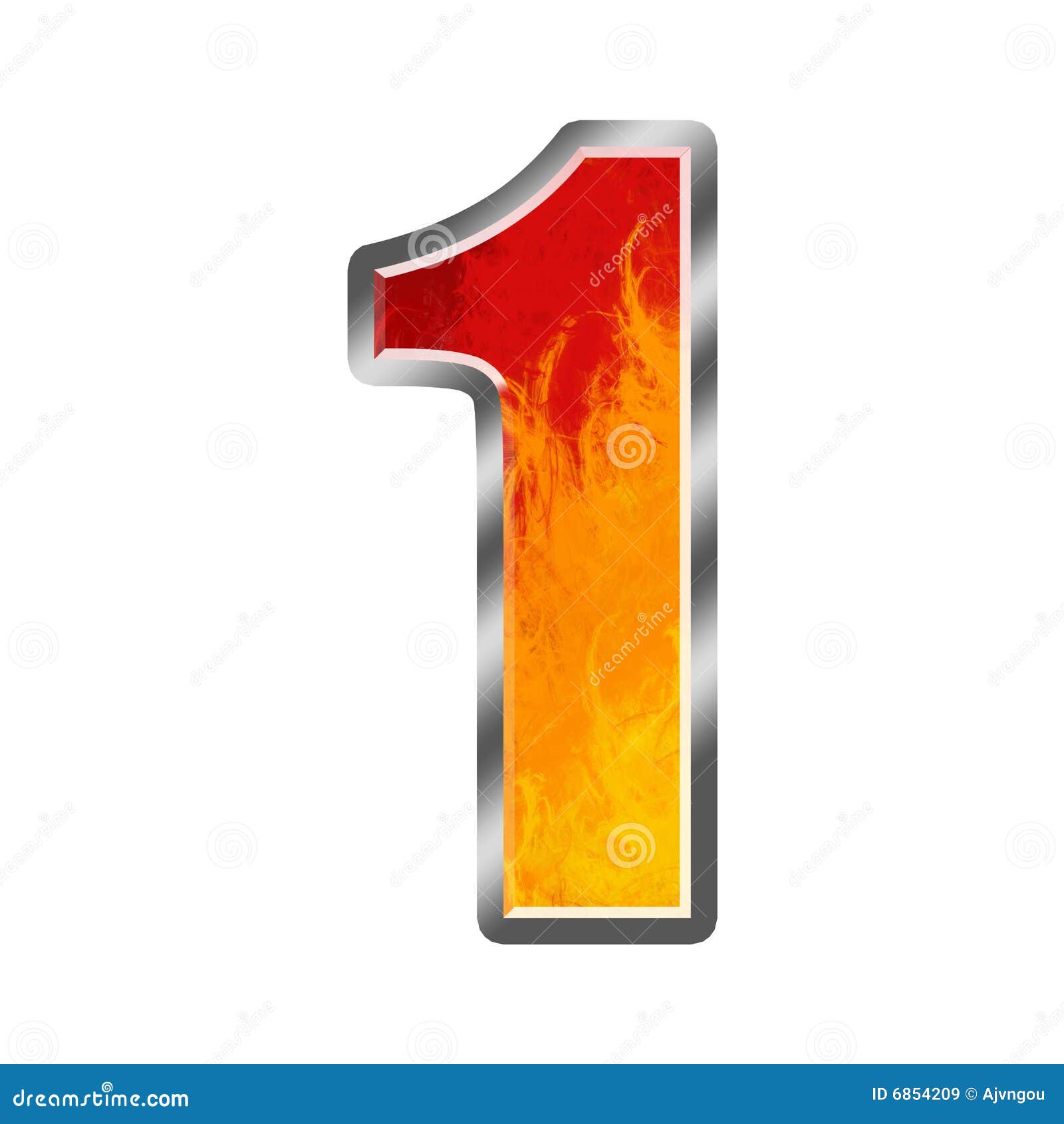 1 alfabet flamm nummer ett stock illustrationer. Illustration av grym ...