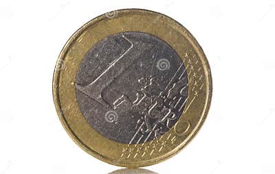 1 euro coin stock photo. Image of paying, currency, european - 10449566