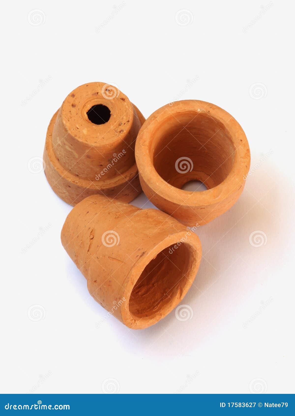 1-inch clay pots stock image. Image of cultivate, clay - 17583627