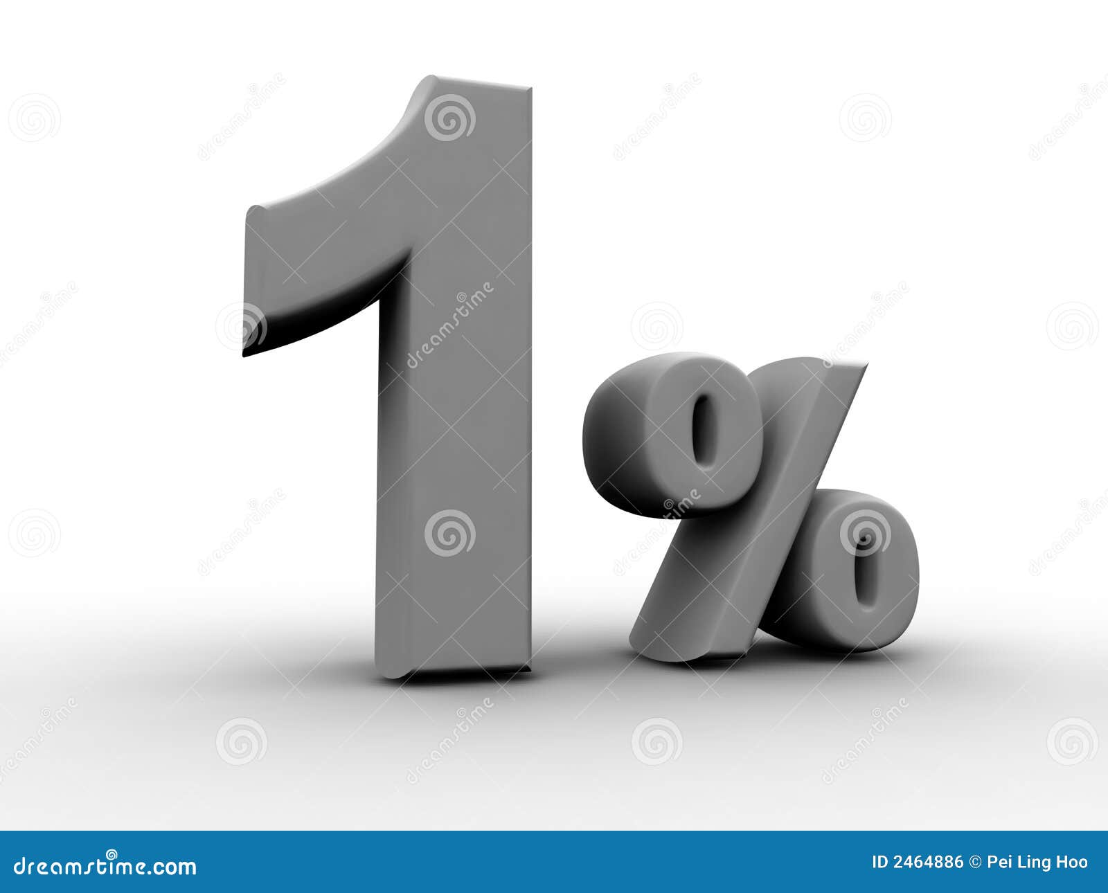 1 Percent stock illustration. Illustration of percent - 2464886