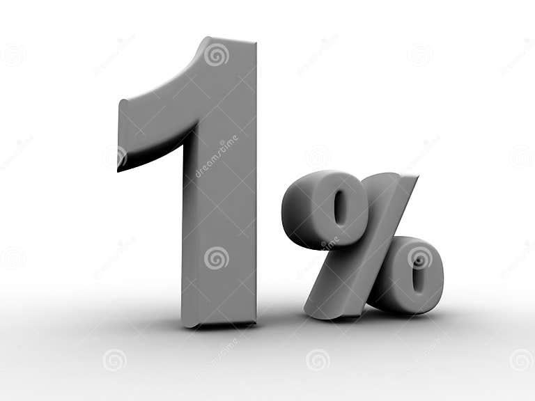 1 Percent stock illustration. Illustration of percent - 2464886