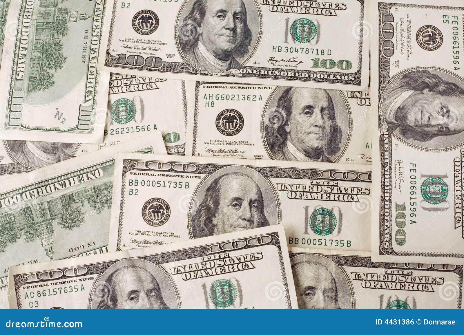 1 Tausend Dollar in Den Hunderten Stockfoto - Bild von anmerkungen ...