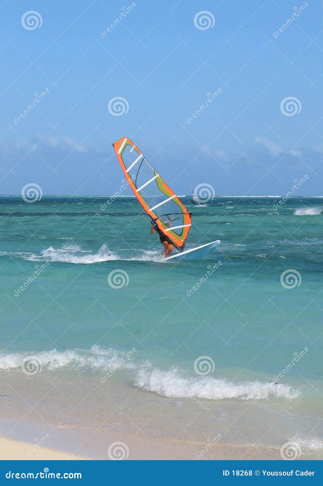 1 Windsurfing foto de archivo. Imagen de color, onda, turquesa - 18268
