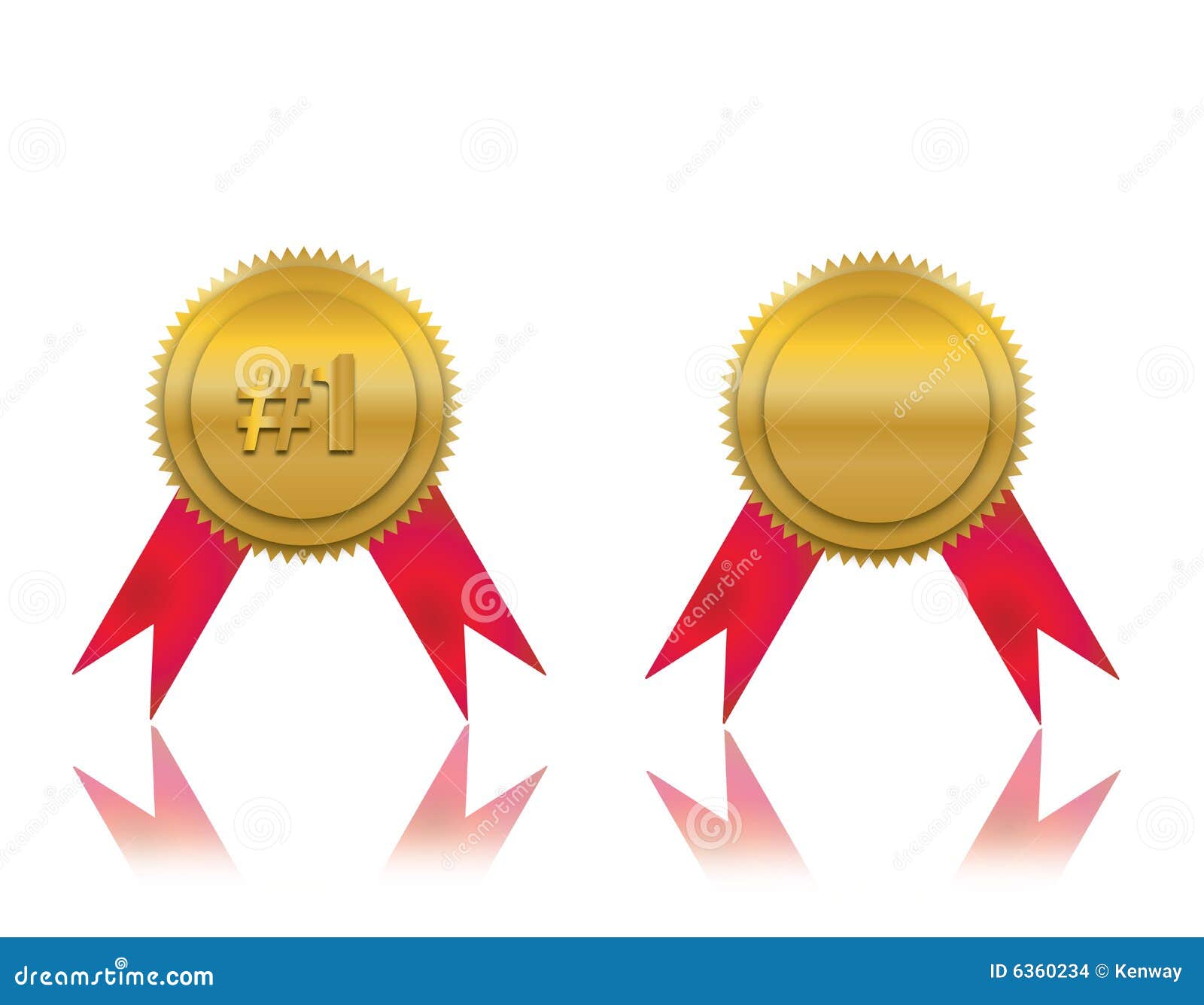 #1 Winner Award stock illustration. Illustration of goldmedal - 6360234