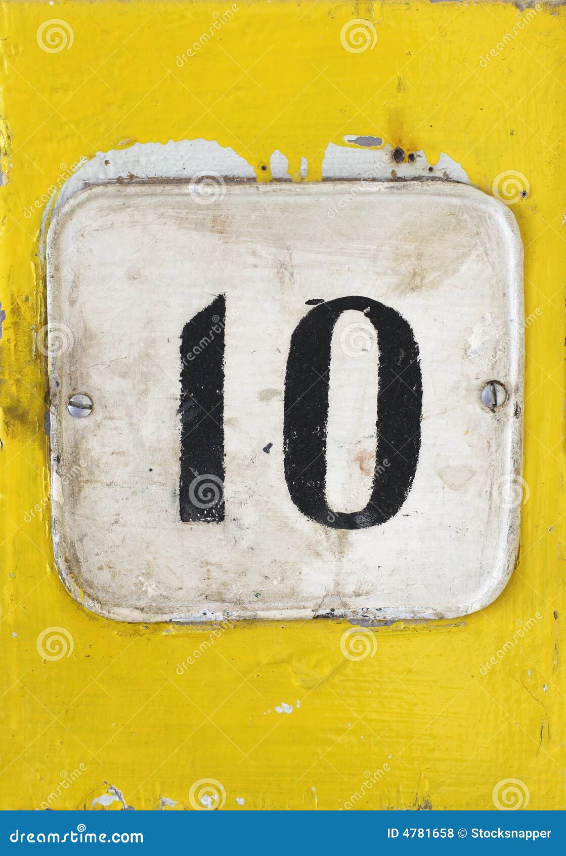 10 stock photo. Image of numbers, vintage, weathered, worn - 4781658