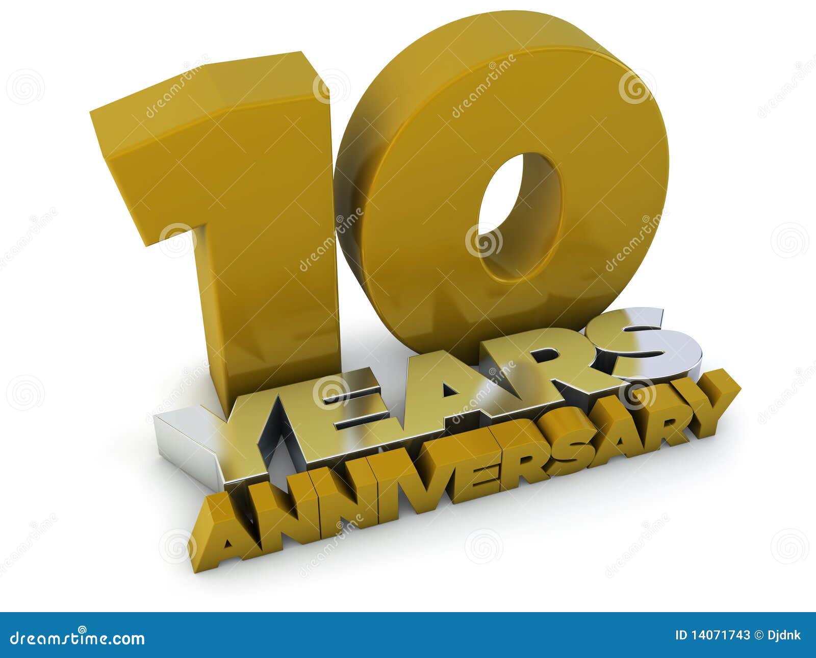 10 anni di anniversario illustrazione di stock. Illustrazione di ...